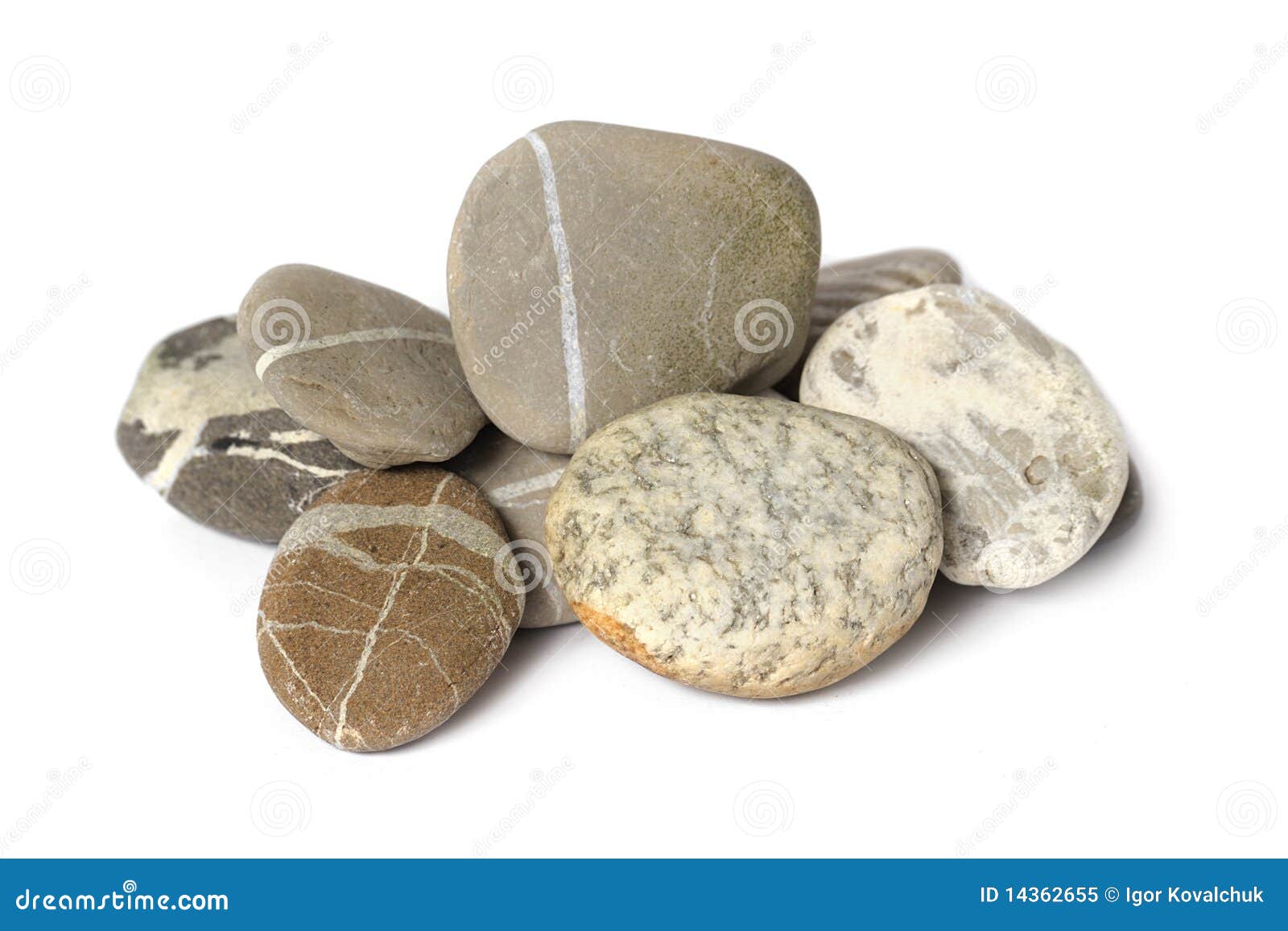 Several stones isolated stock image. Image of nature - 14362655