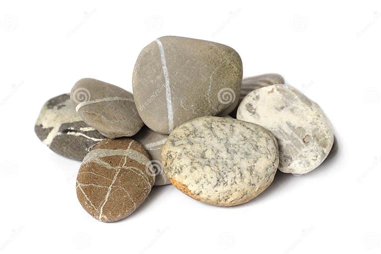 Several stones isolated stock image. Image of nature - 14362655