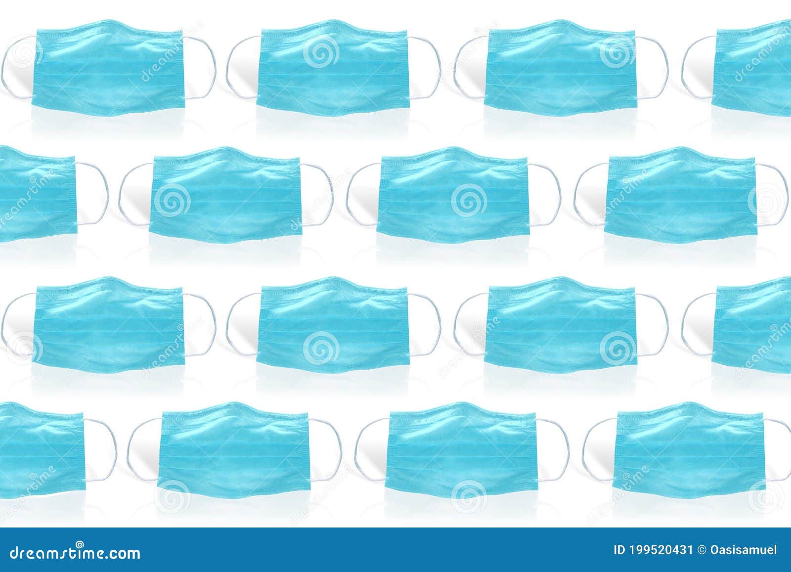 Several Respirator Masks Hanging On Clothes Rack Stock Photo ...