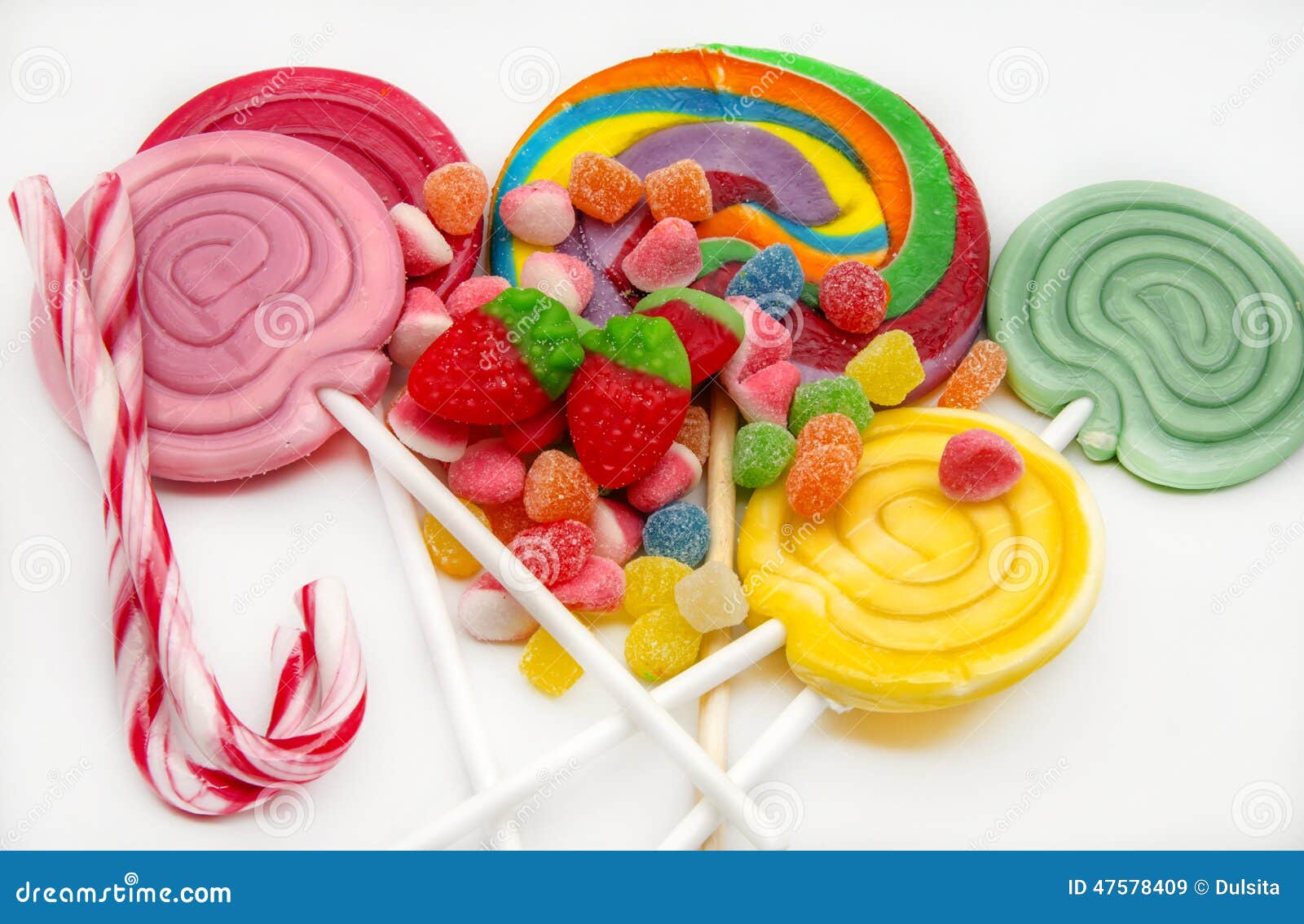 Several sweet lollipops stock image. Image of bonbon - 47578409