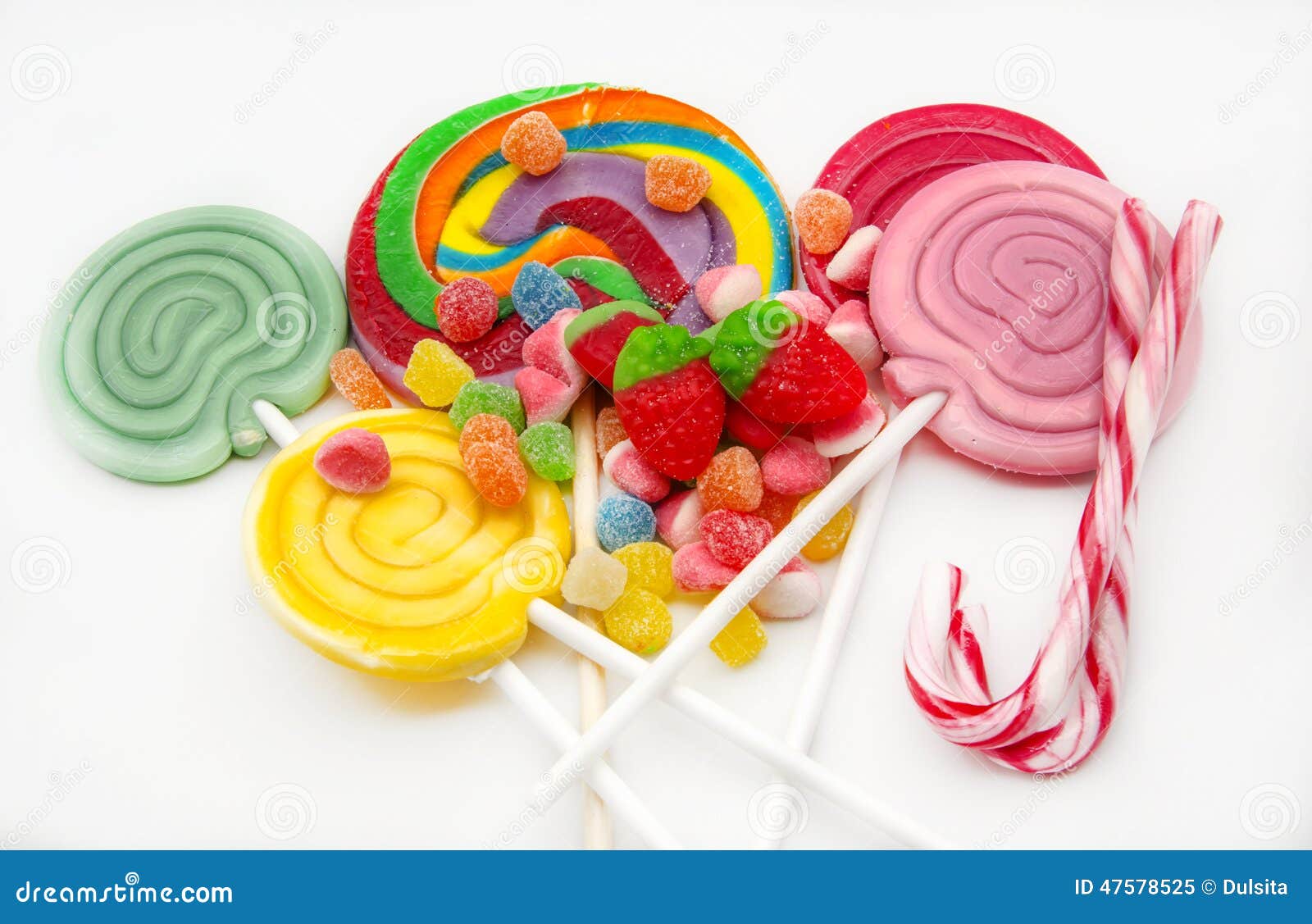 Several sweet lollipops stock image. Image of confectionery - 47578525