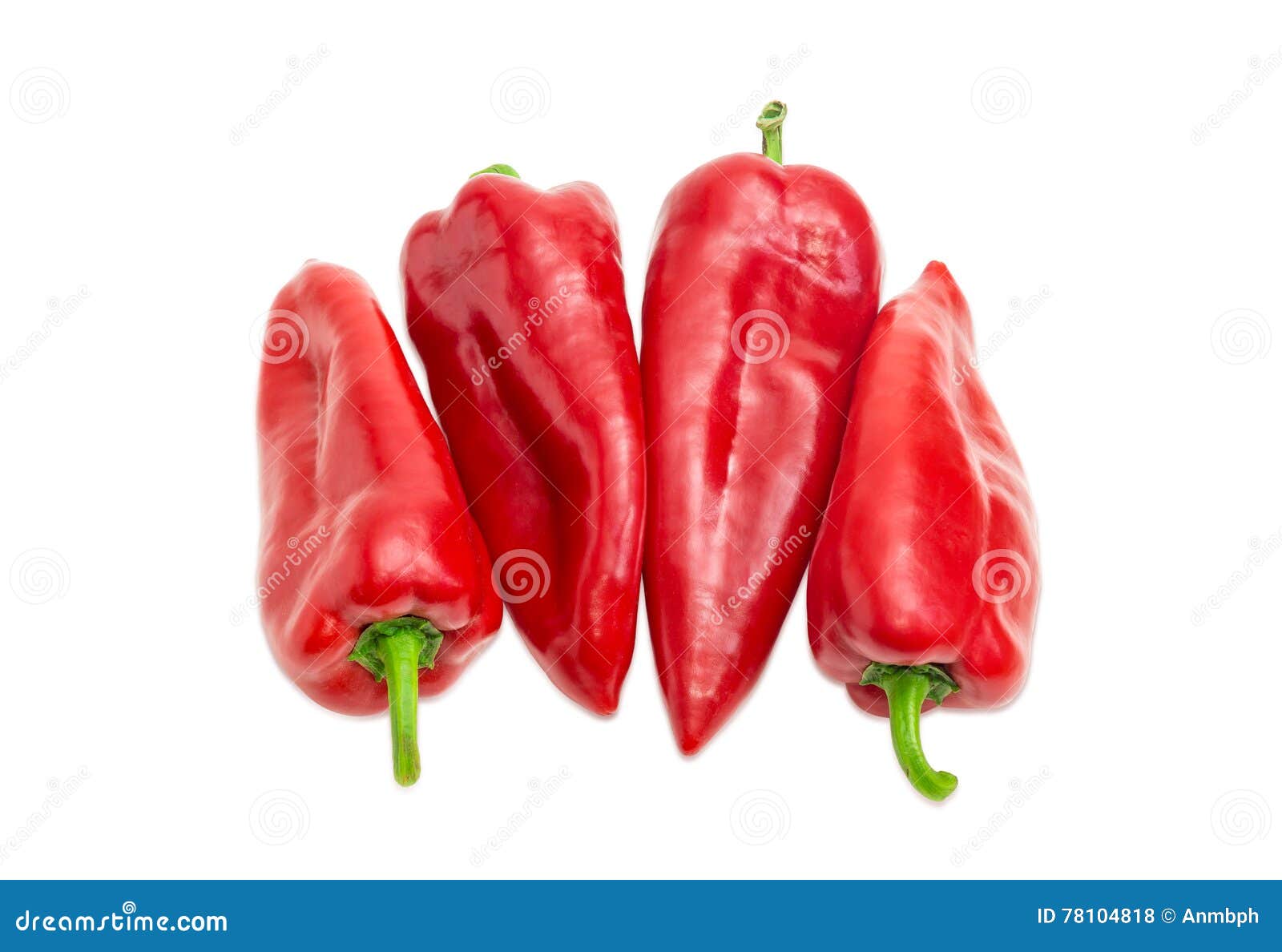 Several Sweet Red Kapia Peppers on a Light Background Stock Photo ...