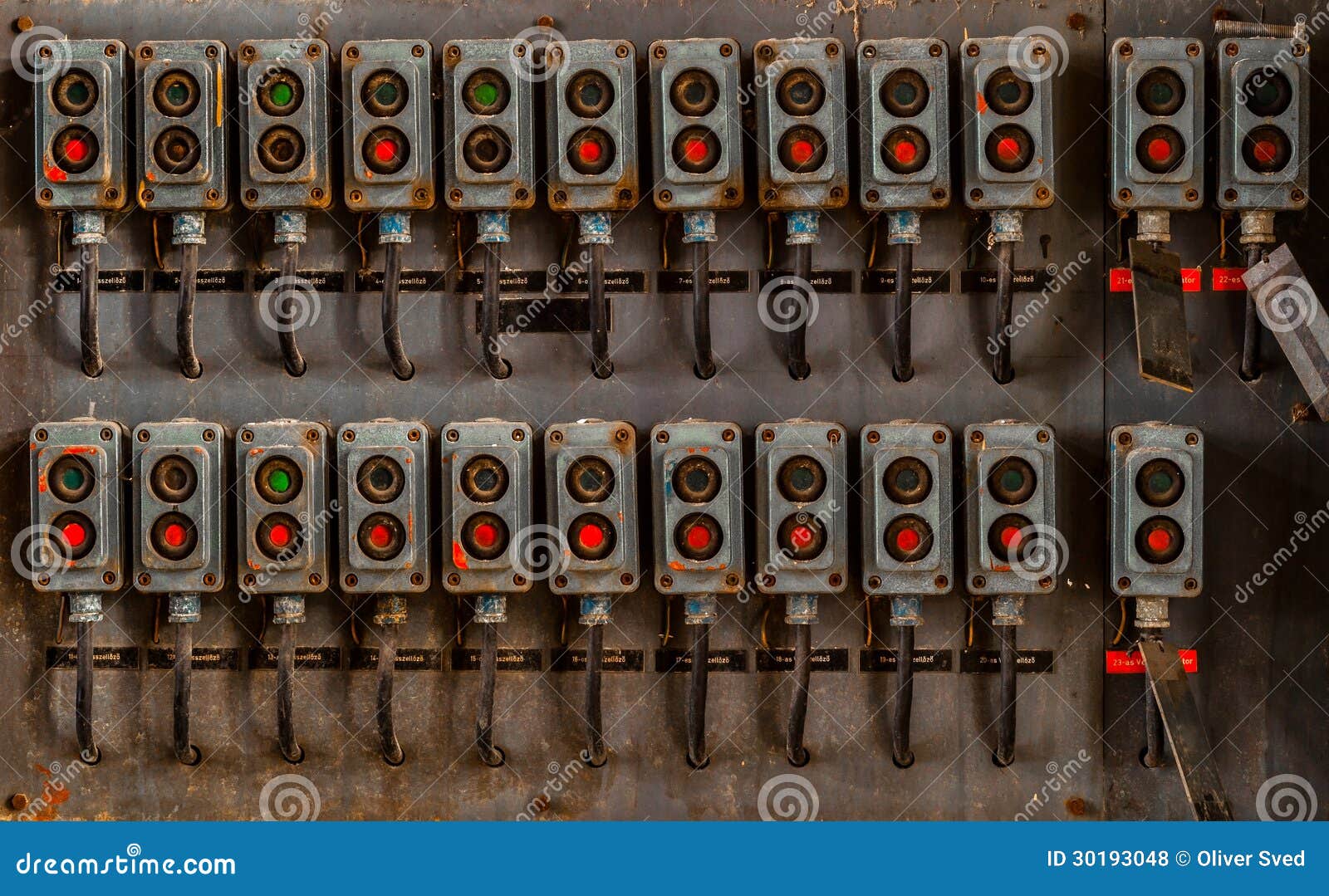 Several switches on wall stock photo. Image of button - 30193048