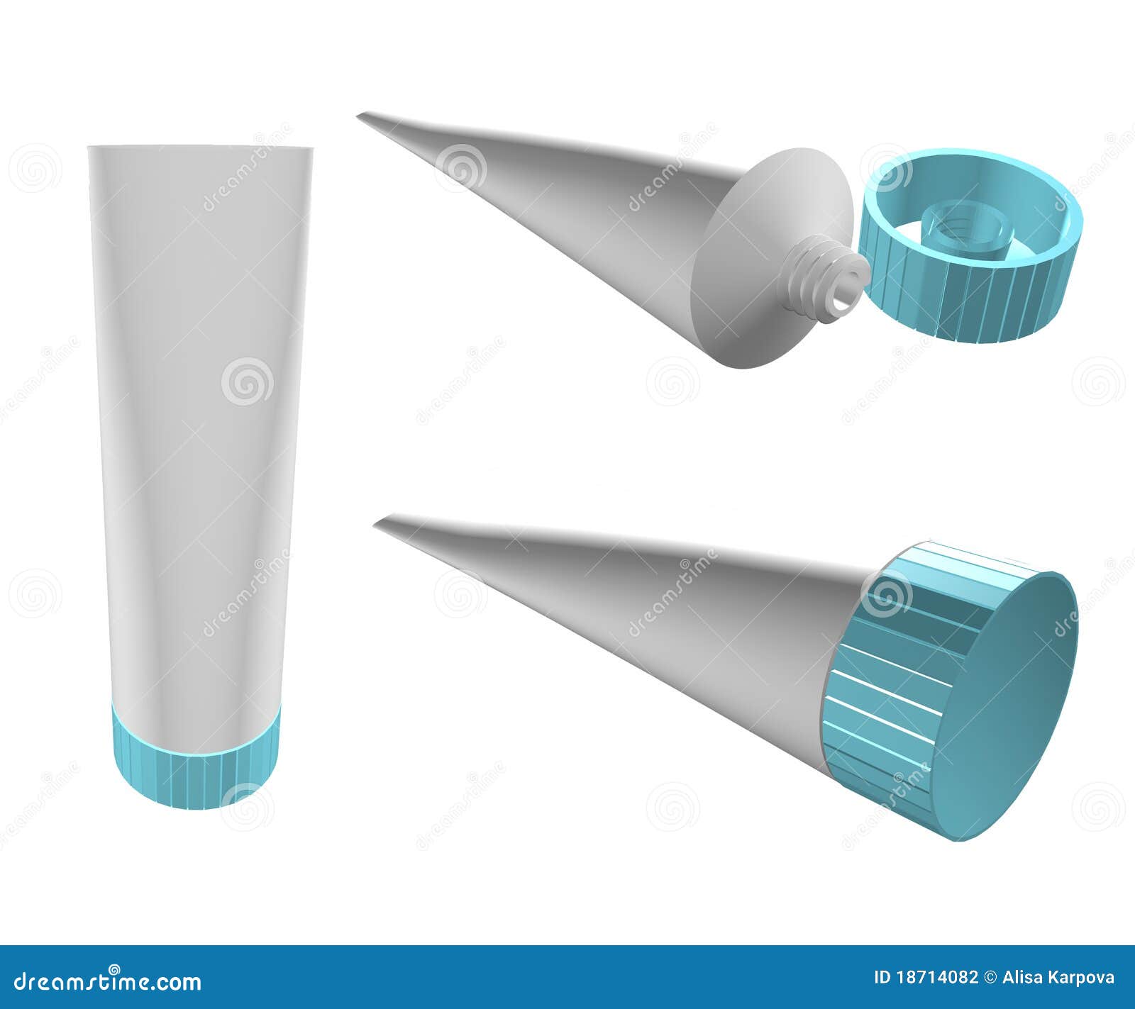 Several tubes of cream stock illustration. Illustration of ointment ...