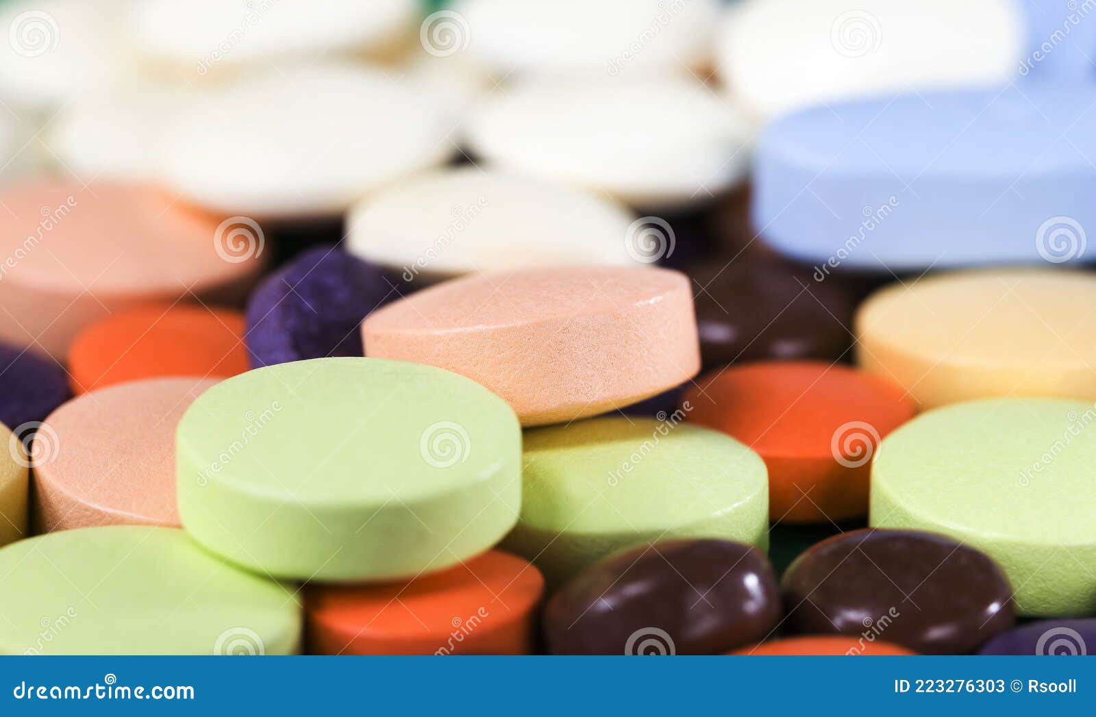 Different Colors of Tablets Stock Image - Image of pain, health: 223276303