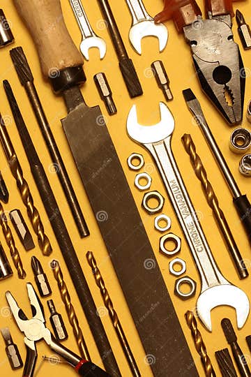 Several Types of Hand Tools Stock Image - Image of builder, industries ...