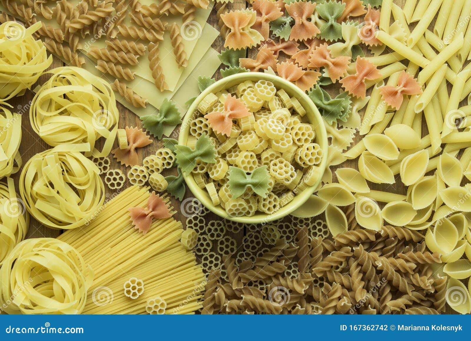 Several Types of Raw Uncooked Multicolored Pasta 库存照片 - 图片 包括有 形状, 美食 ...