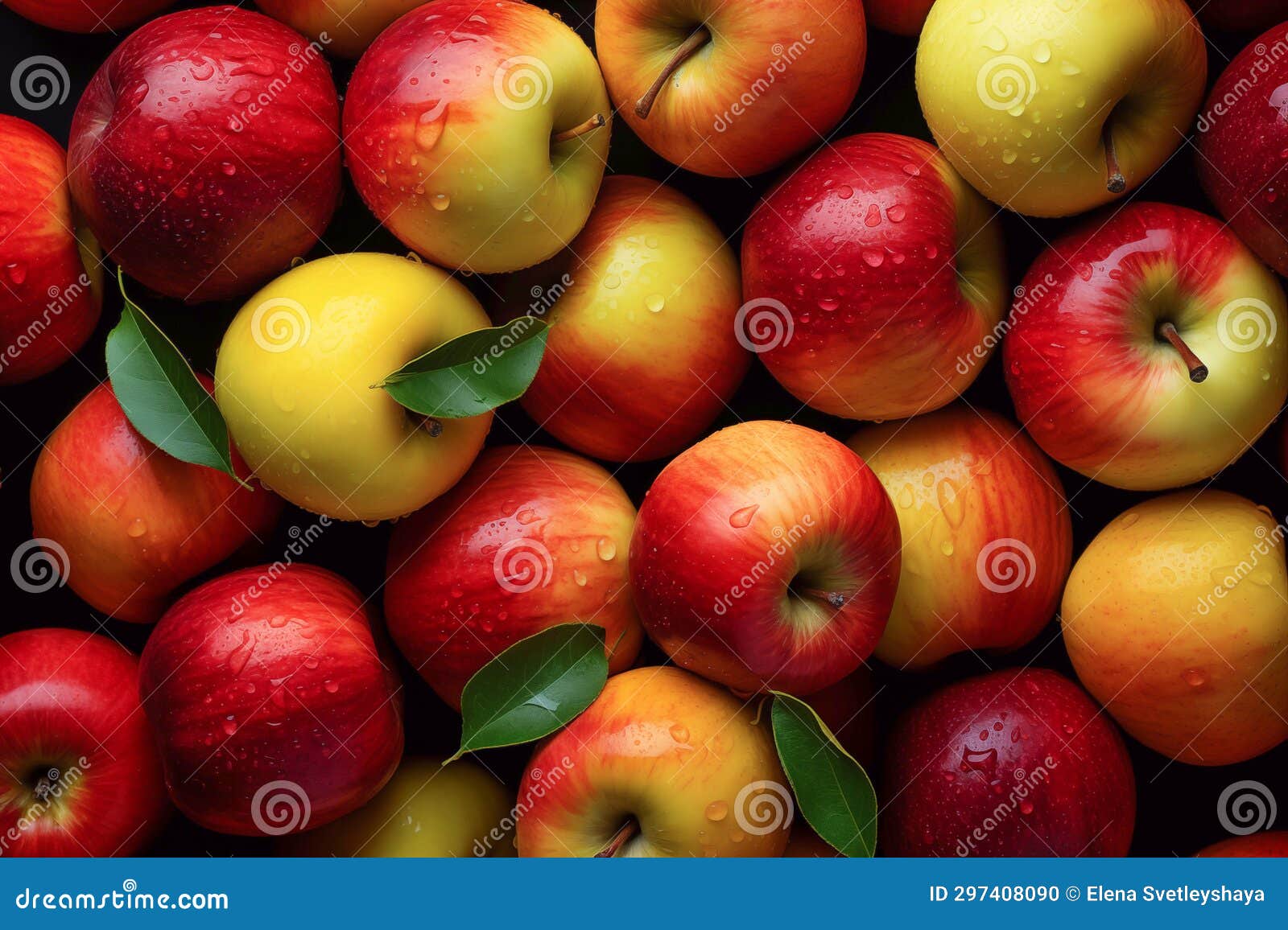 Several Varieties and Colors of Apples. AI Generated Content. Stock ...