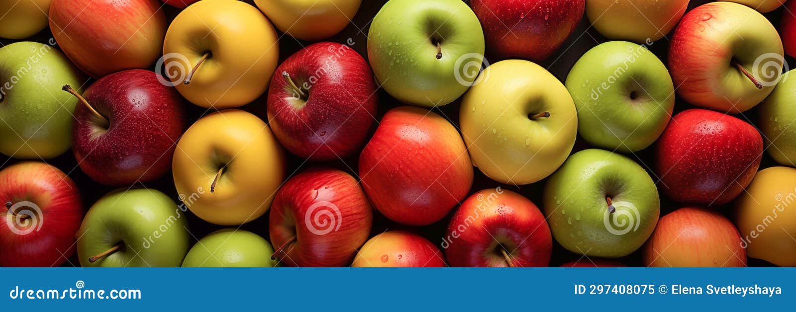 Several Varieties and Colors of Apples. AI Generated Content. Stock ...