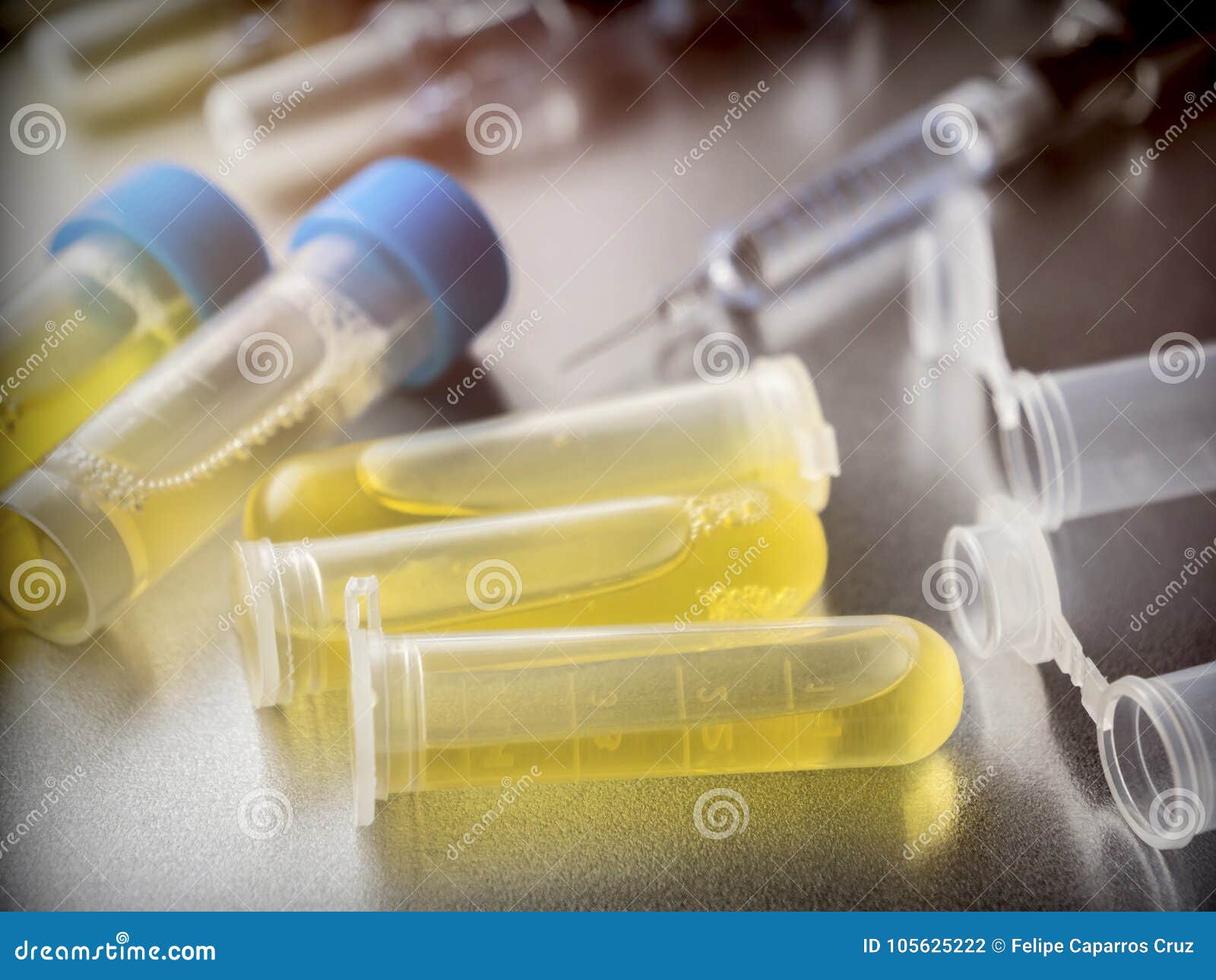 Several Vials in Laboratory Stock Photo - Image of cure, medicament ...