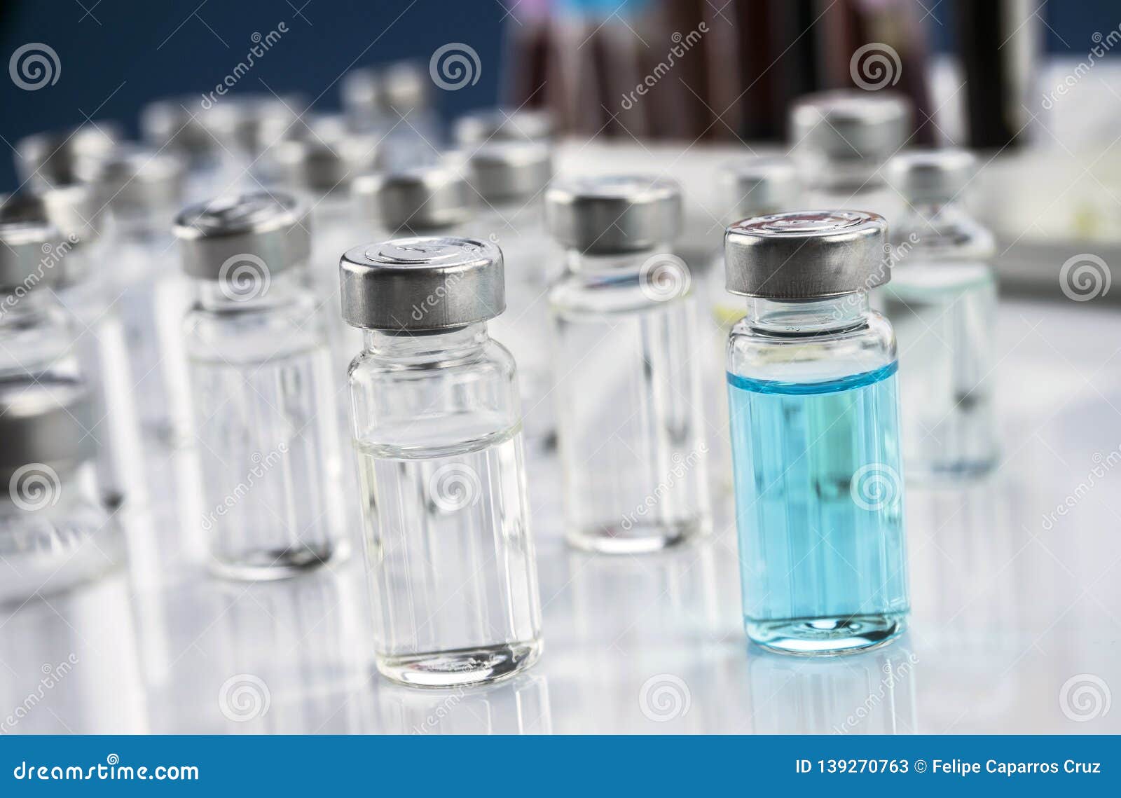 Several Vials with Medication Stock Image - Image of equipment ...