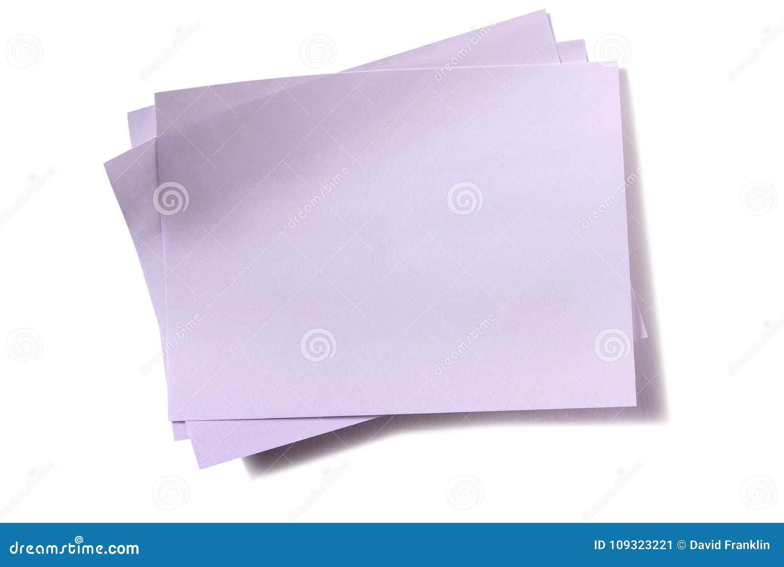 Several White Sticky Post it Notes Untidy Pile Front Flat Stock Image ...