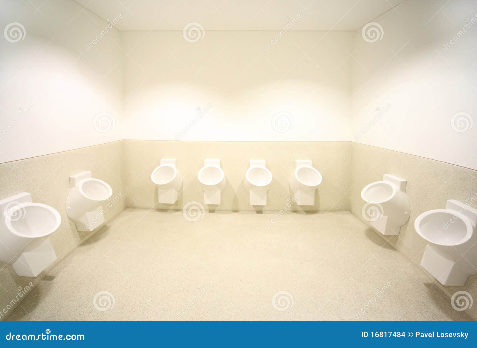 Several White Urinals. Big Bright Toilet. Stock Photo - Image of empty ...