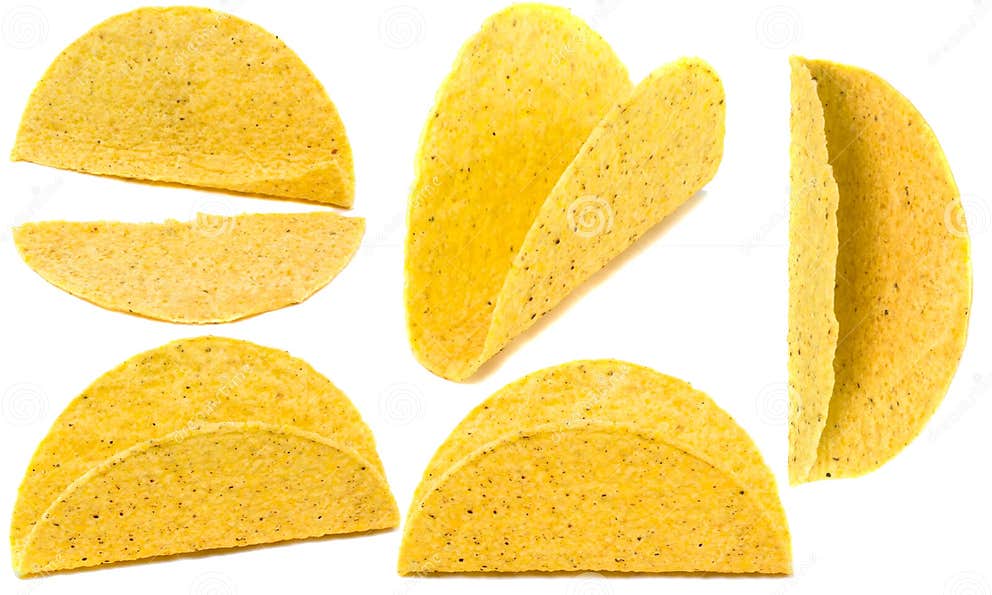 Several Yellow Corn Taco Shells Stock Image - Image of culture, mexican ...
