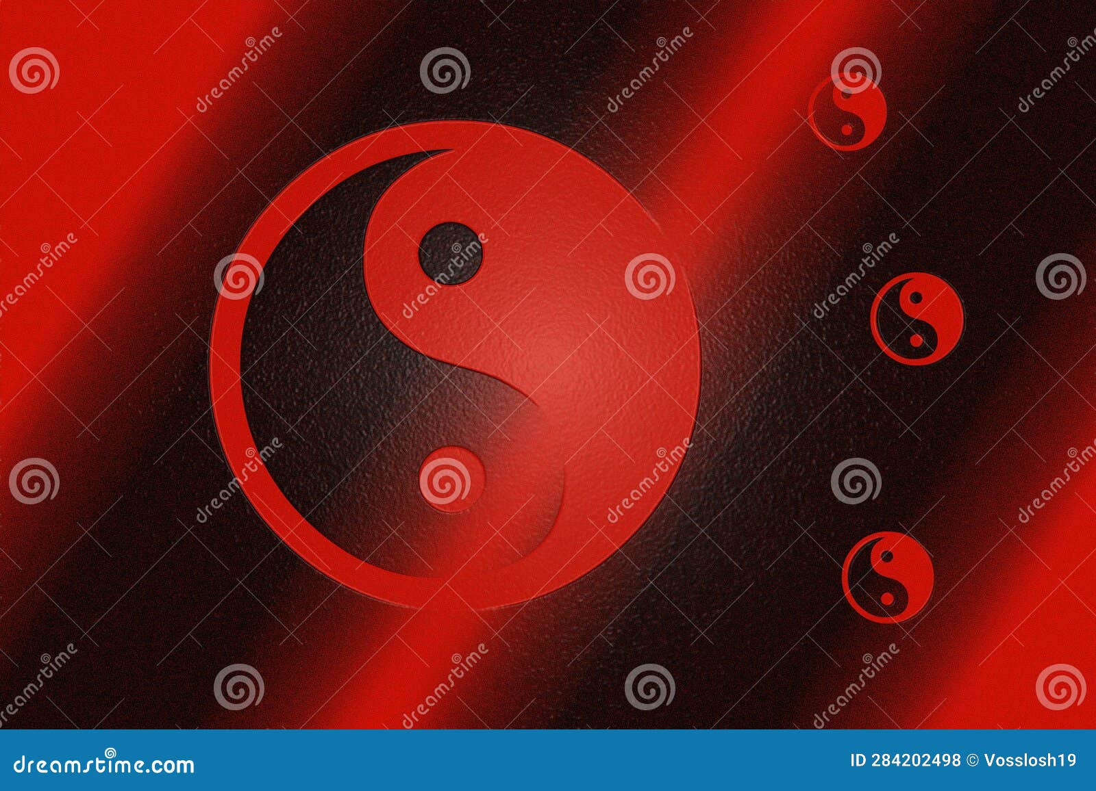 Several yin-yang symbols. stock illustration. Illustration of orient ...