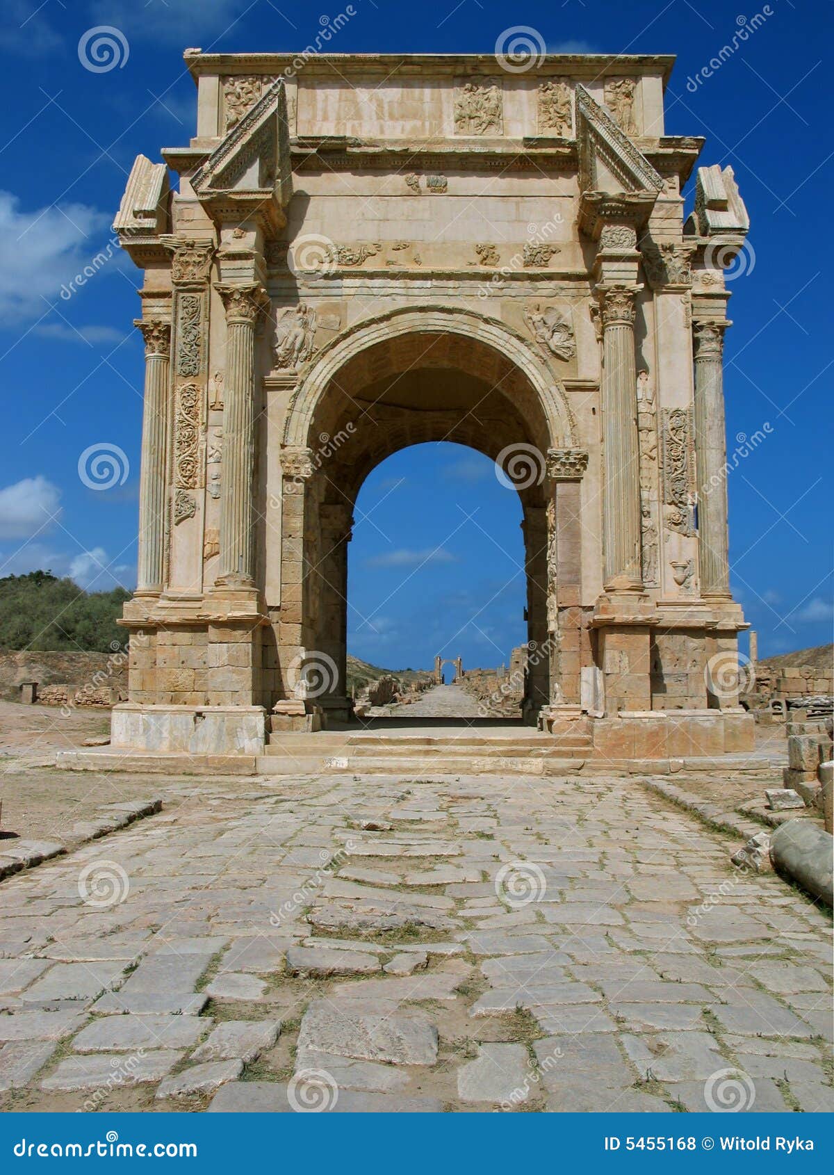 The Severan Arch stock photo. Image of masonry, africa - 5455168
