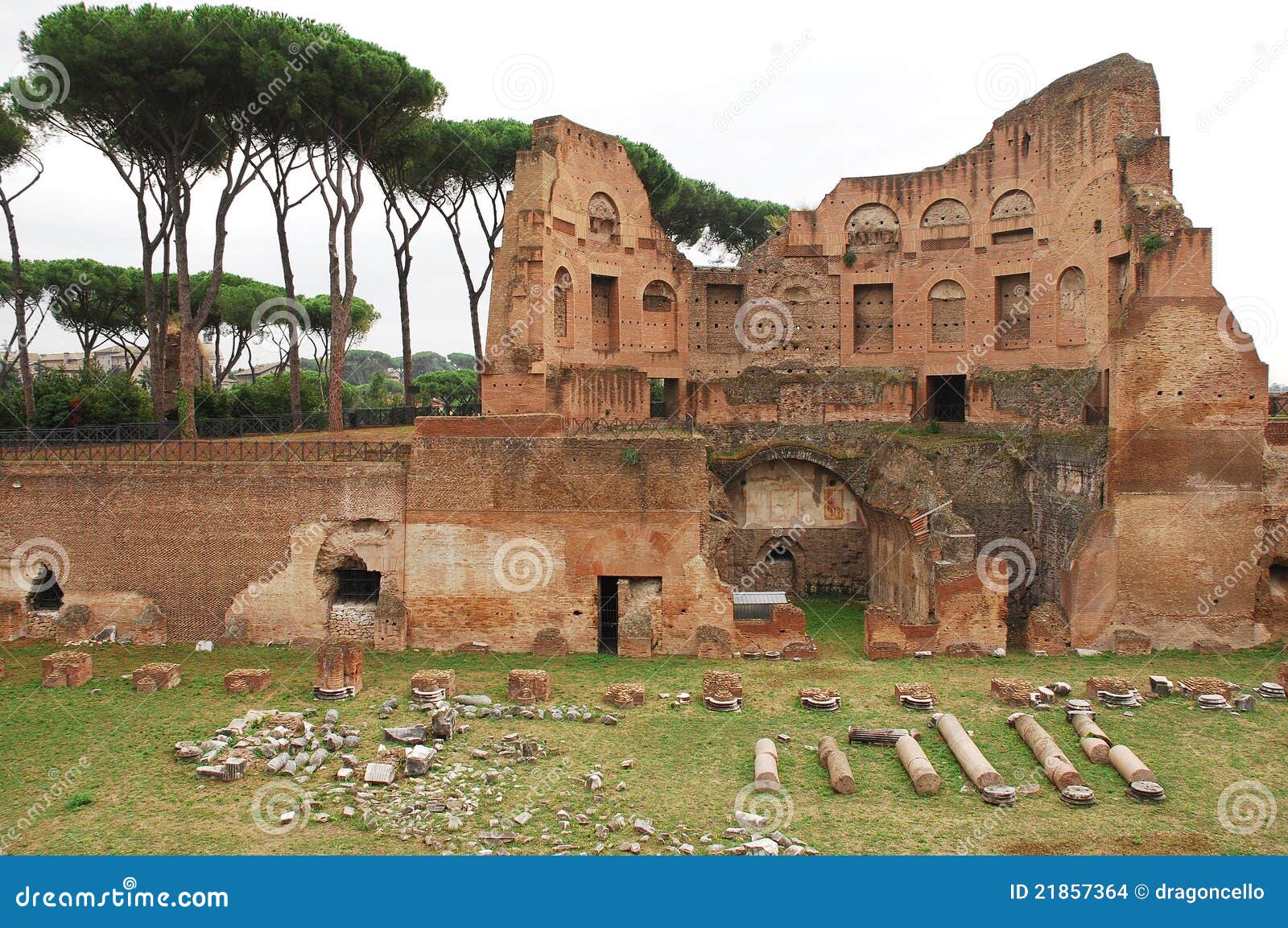 Severan Complex on Palatine Hill Stock Photo - Image of roman, italy ...