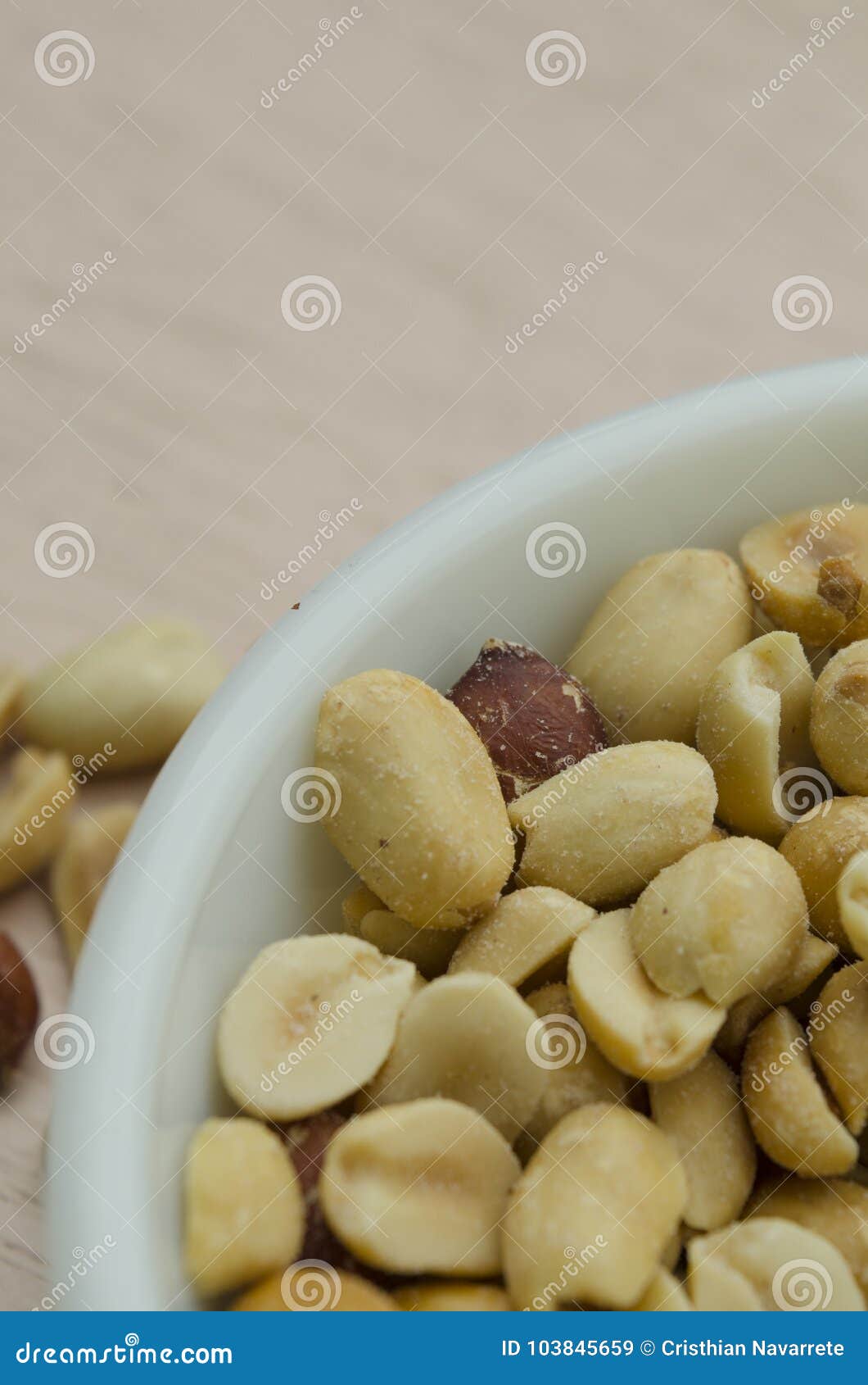 Peanuts on the table stock image. Image of snacks, peanuts - 103845659