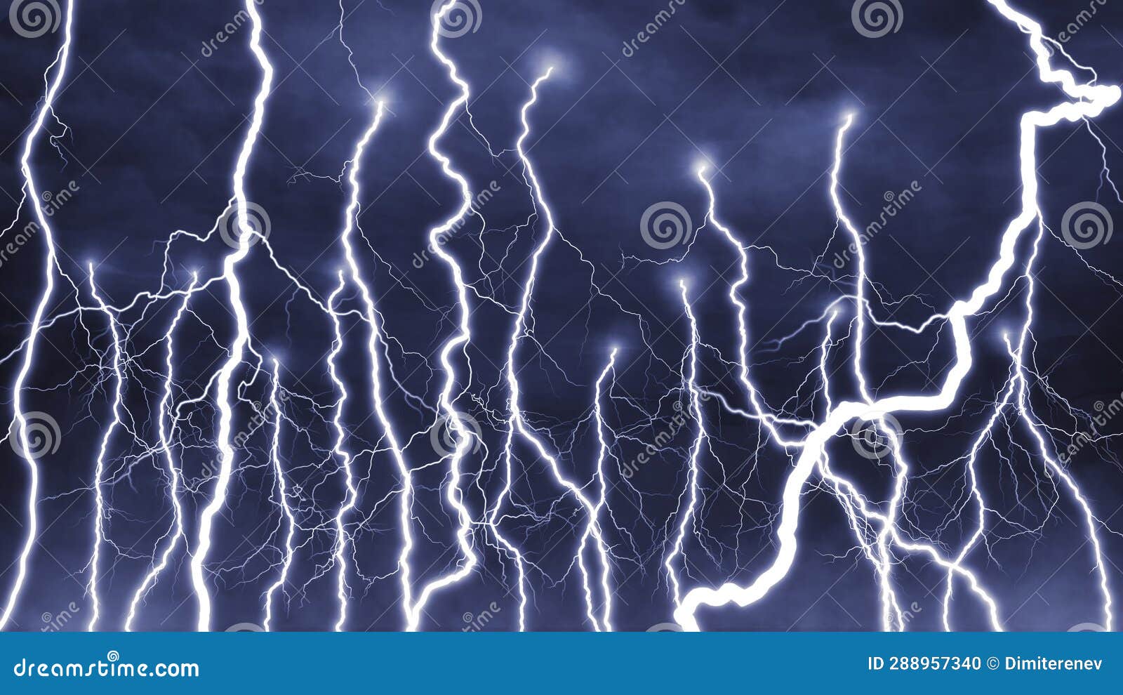 Severe Lightning Storm Warning Weather Background Stock Illustration ...