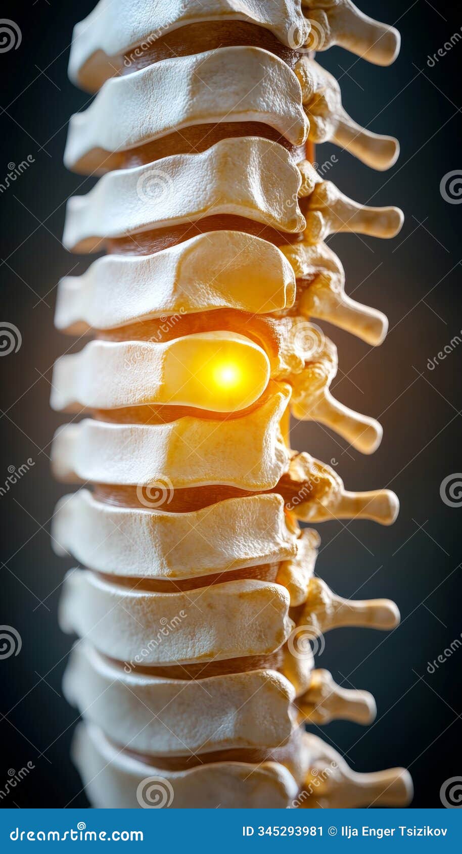 Severe Spinal Disc Degeneration X-ray Depiction of Reduced Disc Height ...