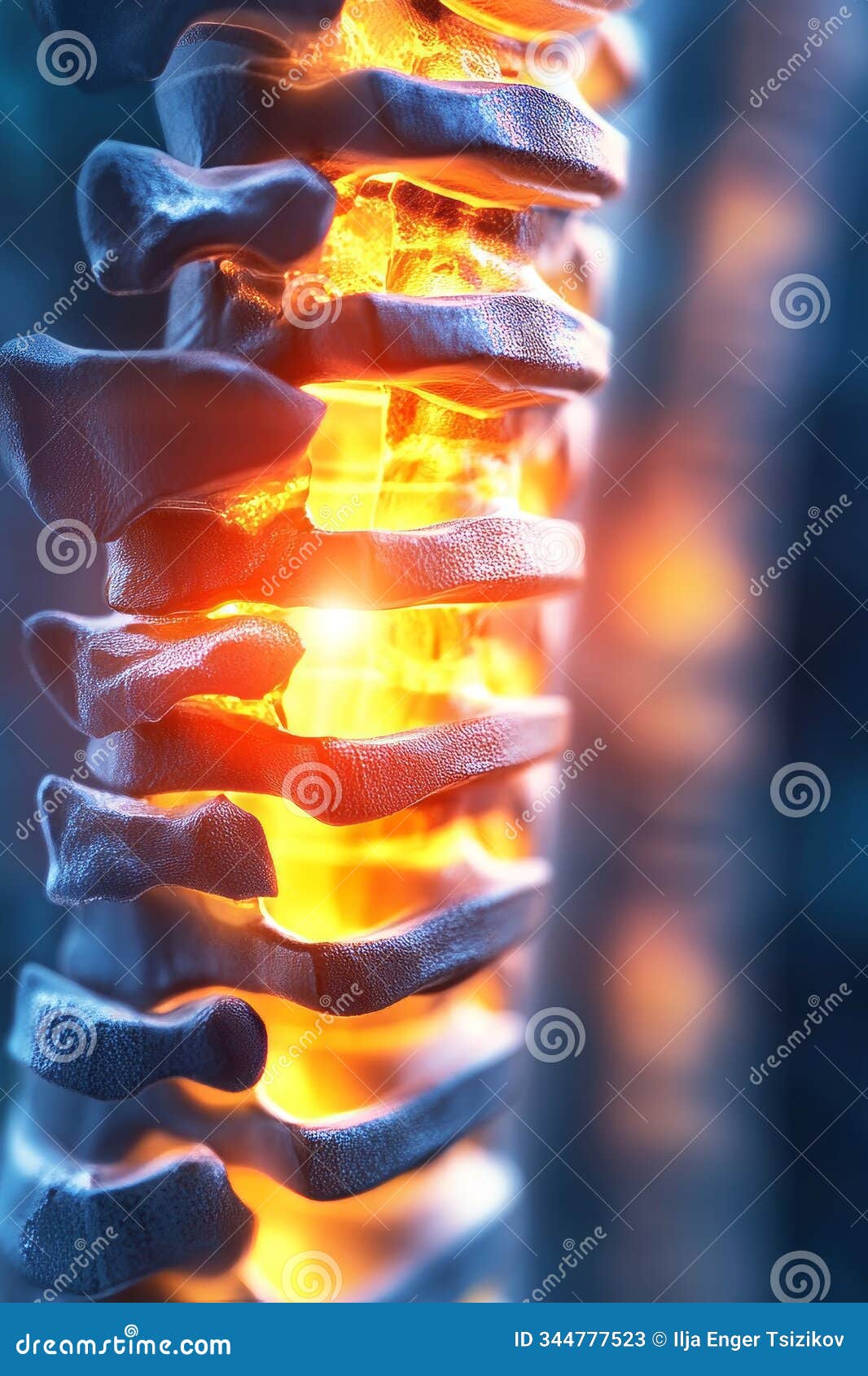 Severe Spinal Disc Degeneration X-ray Image of Reduced Disc Height ...