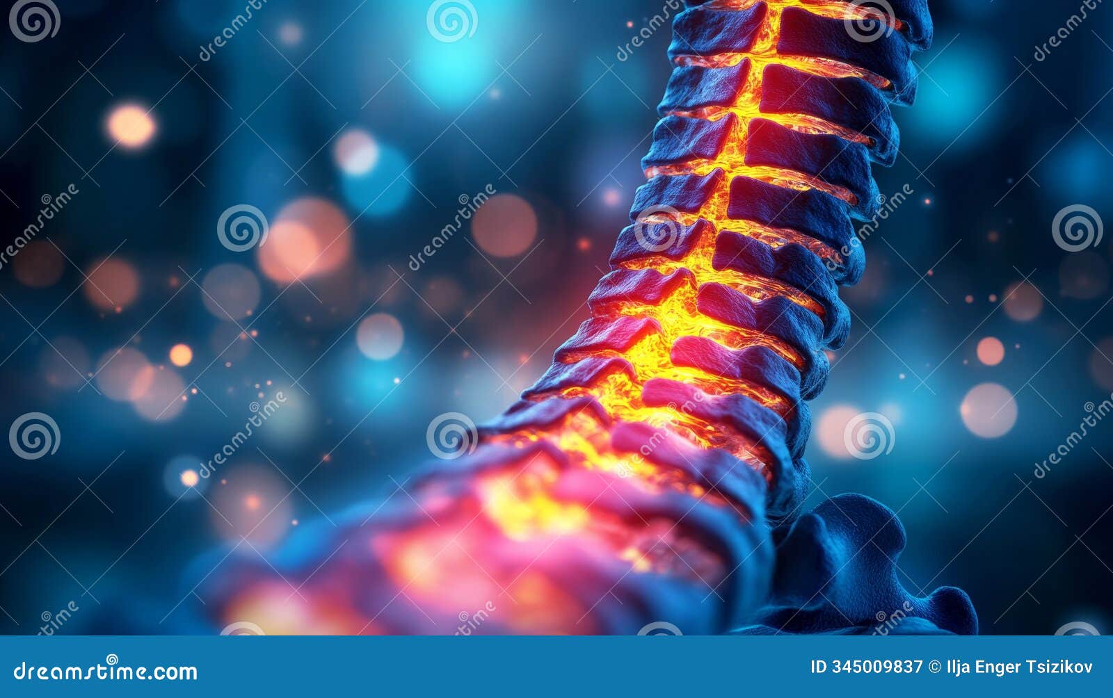 Severe Spinal Disc Degeneration, X-ray View Reduced Disc Height, Bone ...
