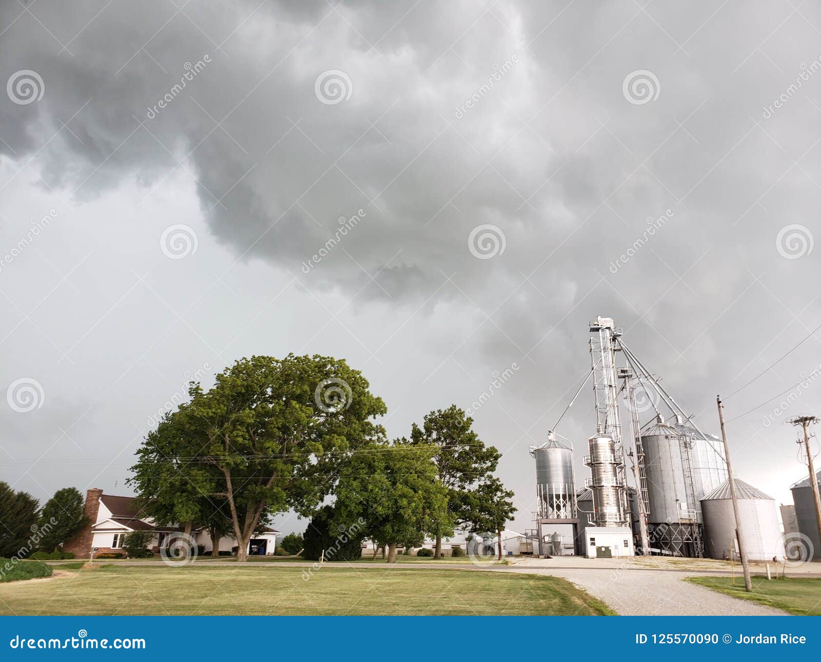 Severe storm stock photo. Image of severe, farm, country - 125570090