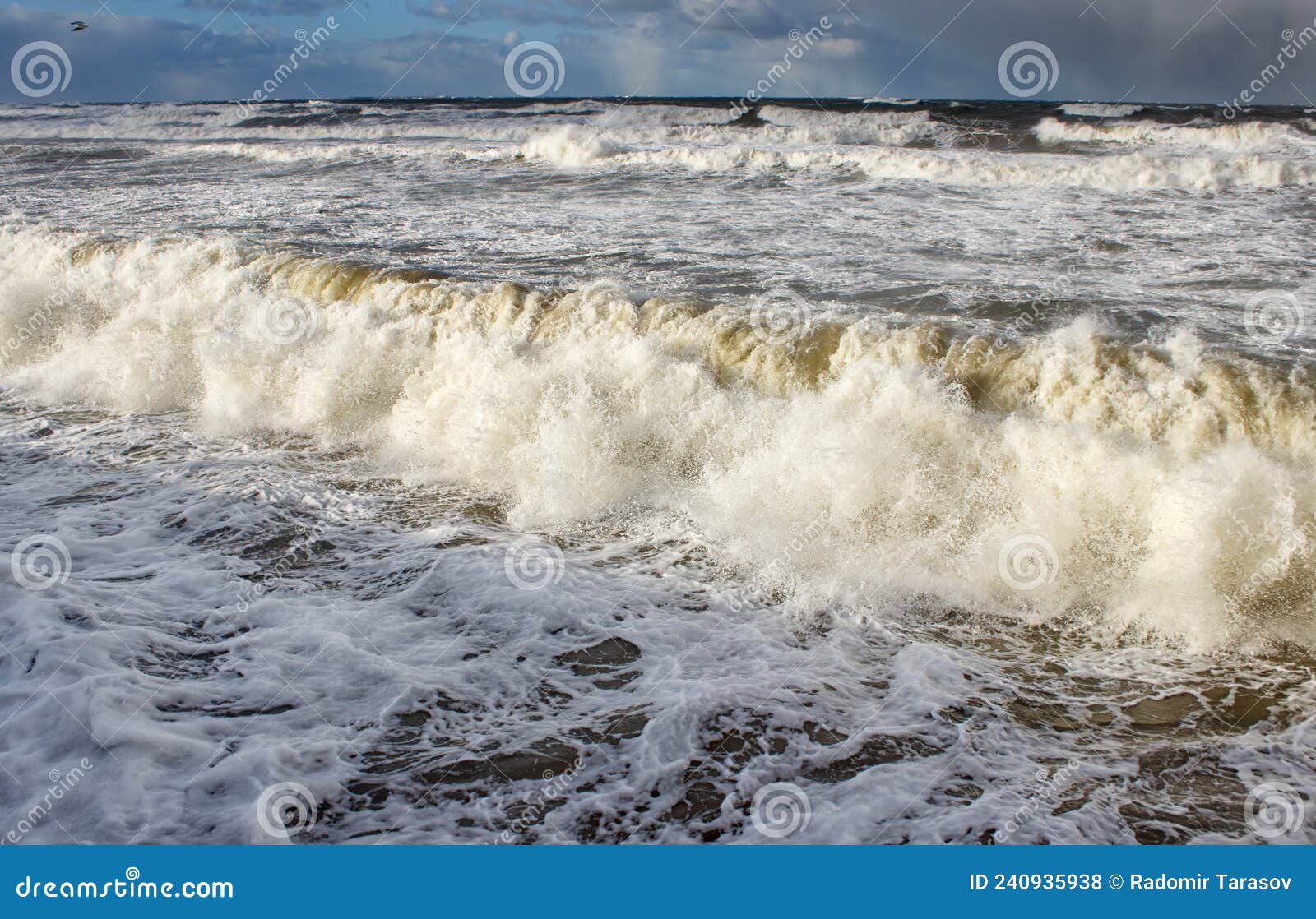 Severe Storm at Sea in Winter Stock Photo - Image of break, extreme ...