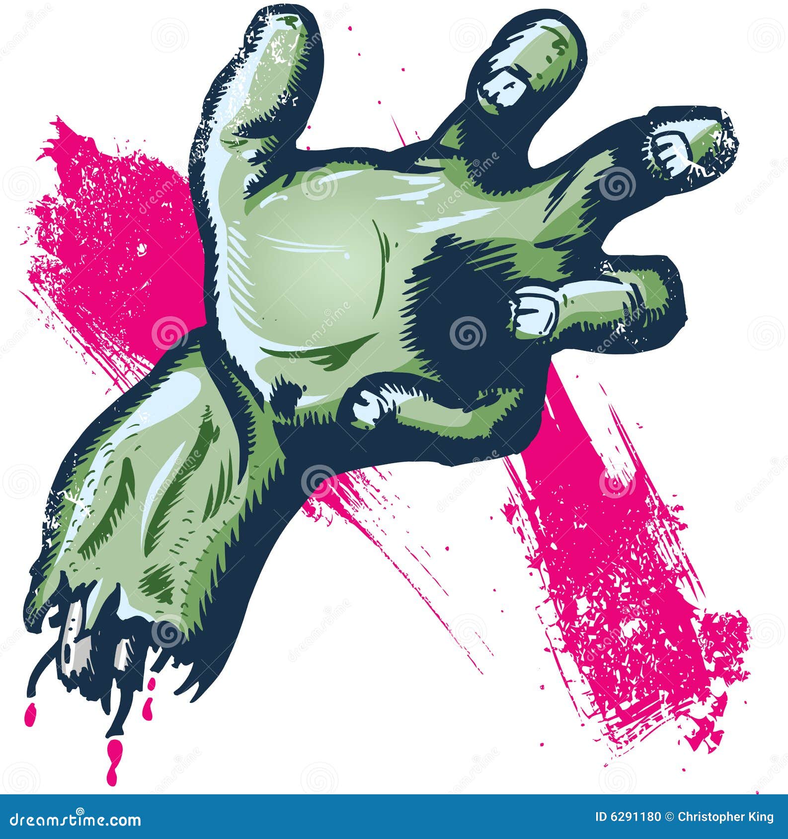 Severed Hand Halloween Illustration Stock Vector - Illustration of ...