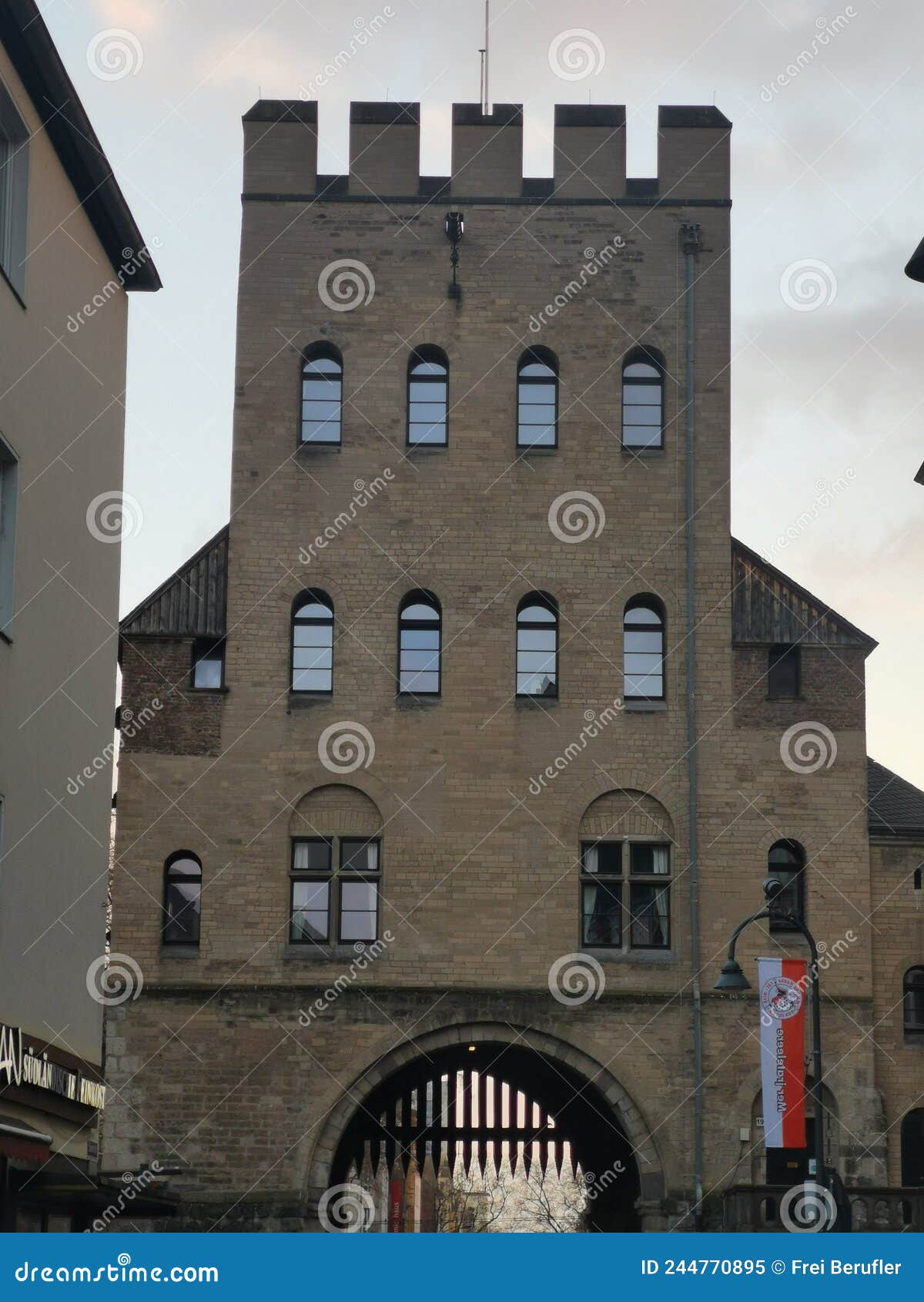 Severinstor on the Chlodwigplatz in Cologne Stock Image - Image of ...