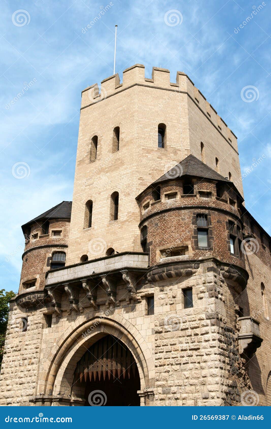 Severinstor (city Gate Severin) in Cologne Stock Image - Image of ...
