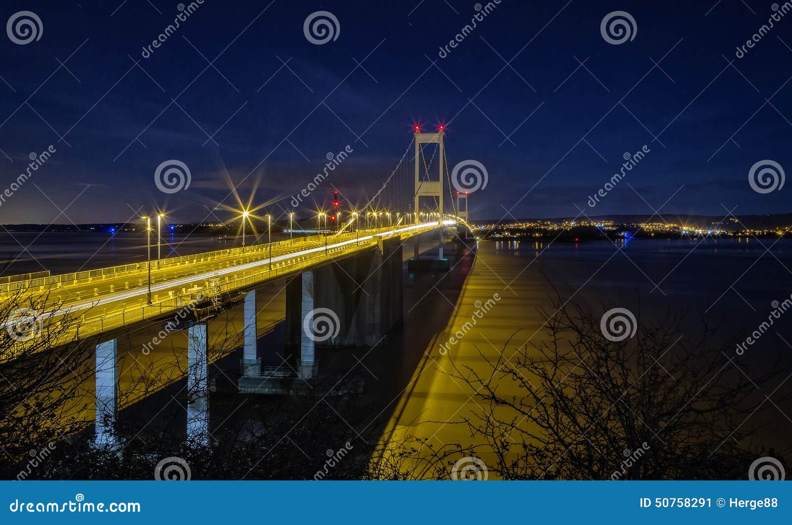Severn Bridge stock image. Image of bridge, architecture - 50758291