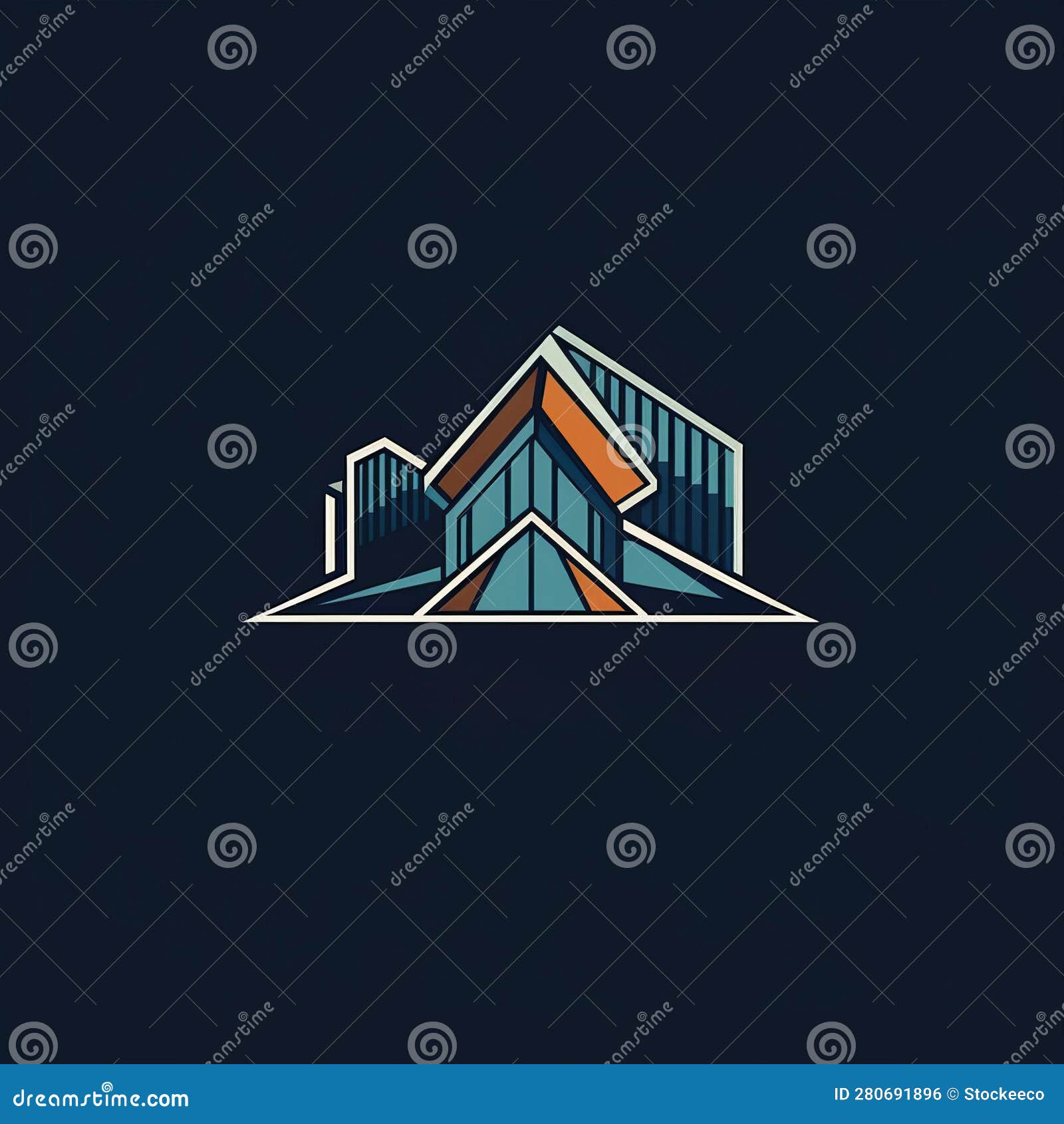 Severo Logo Image for Sevlik: Abstract Constructivism with Cityscape ...