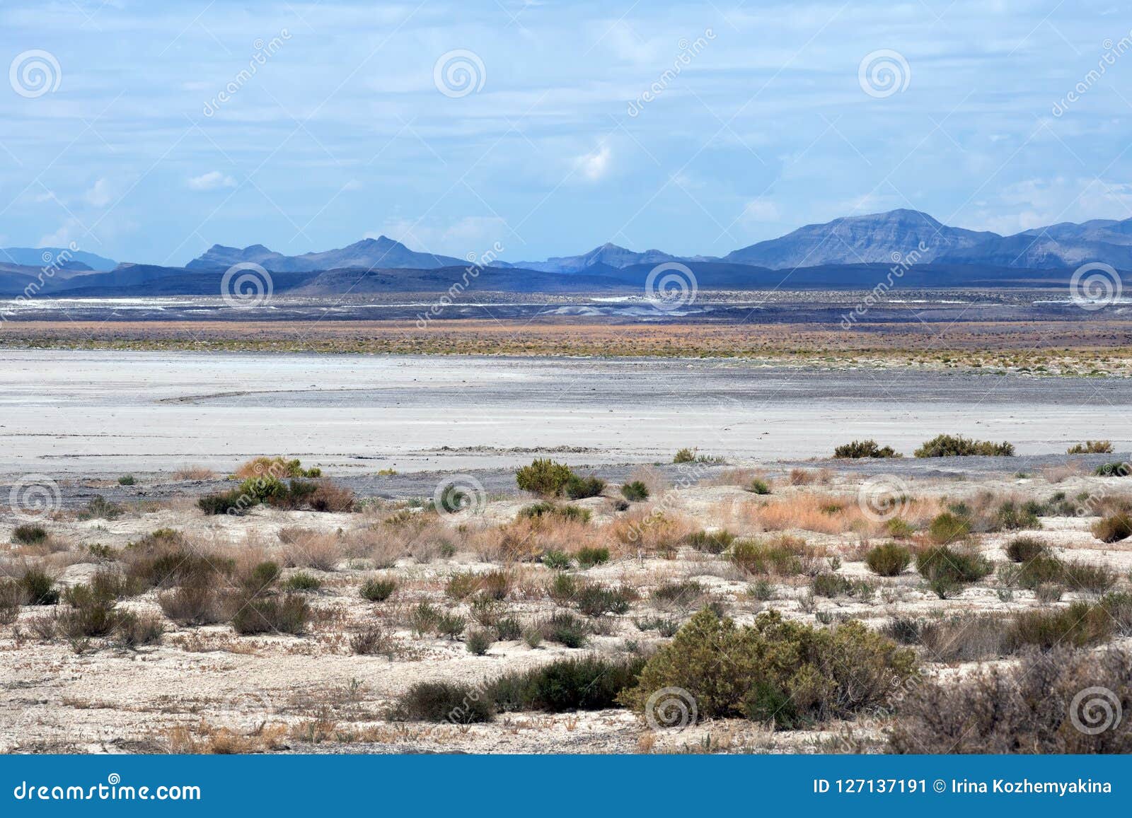 Sevier Lake and Cricket Mountains, Sevier Desert, Utah Stock Image ...