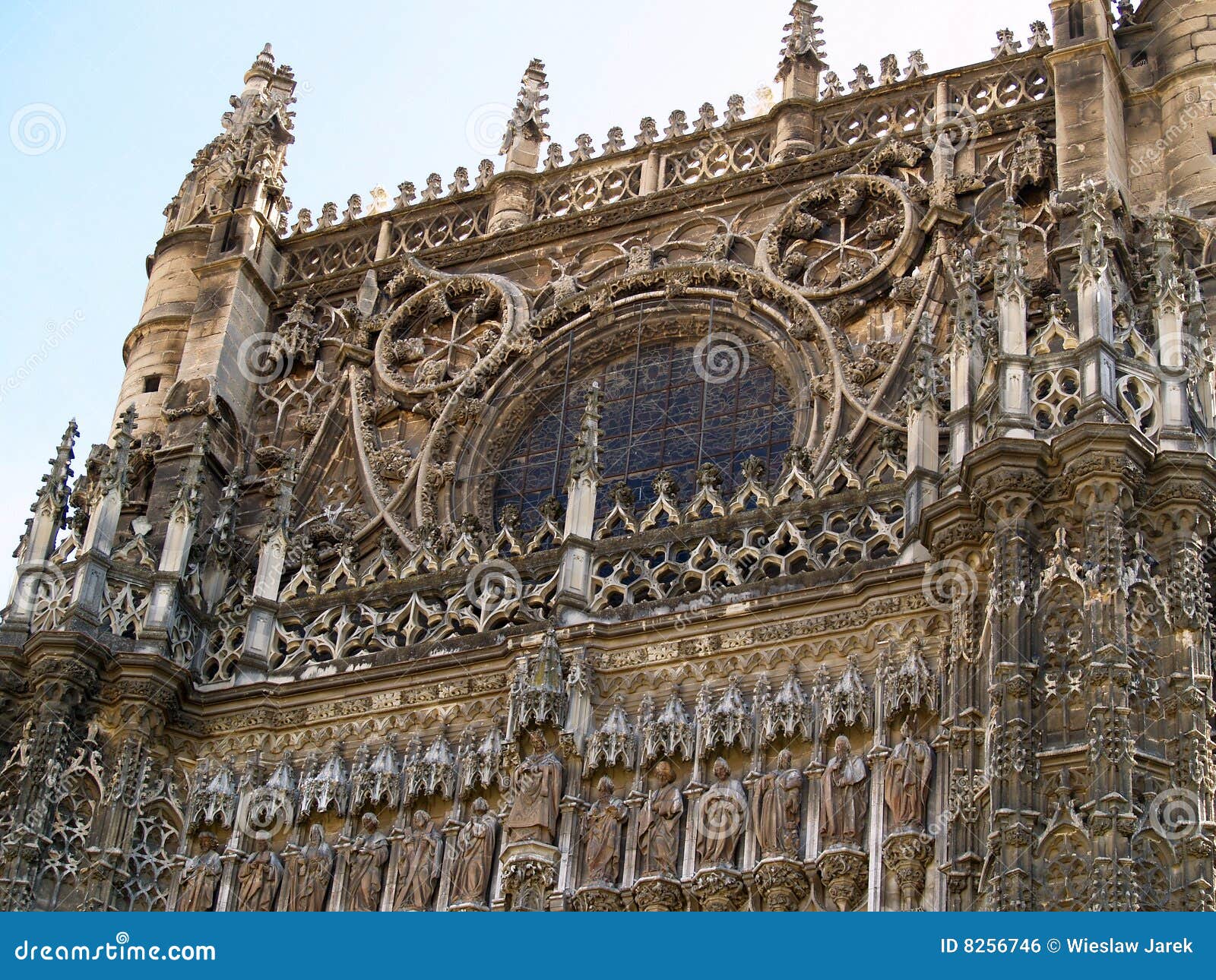 Sevilla stock photo. Image of stone, tower, church, gothic - 8256746