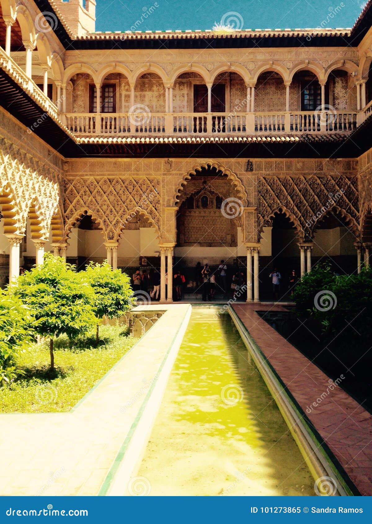 Sevilla Alhambra stock image. Image of sevilla, patio - 101273865