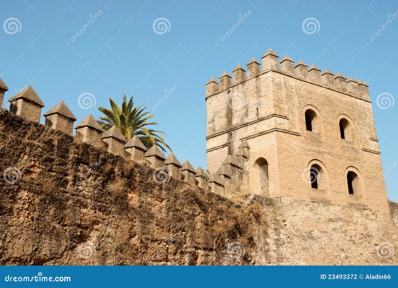 Seville ancient city walls stock photo. Image of andalusia - 23493372