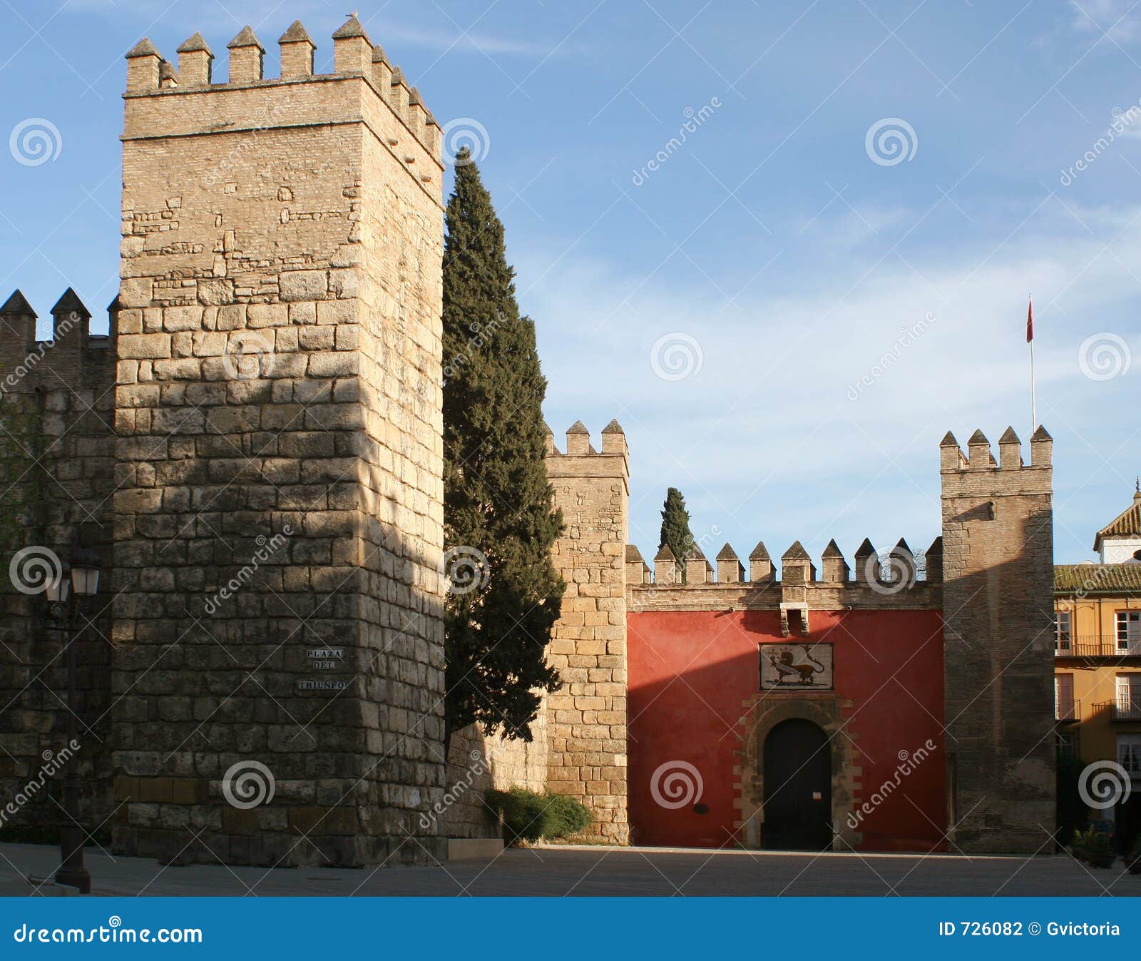 Seville castle stock photo. Image of tourism, spain, architecture - 726082