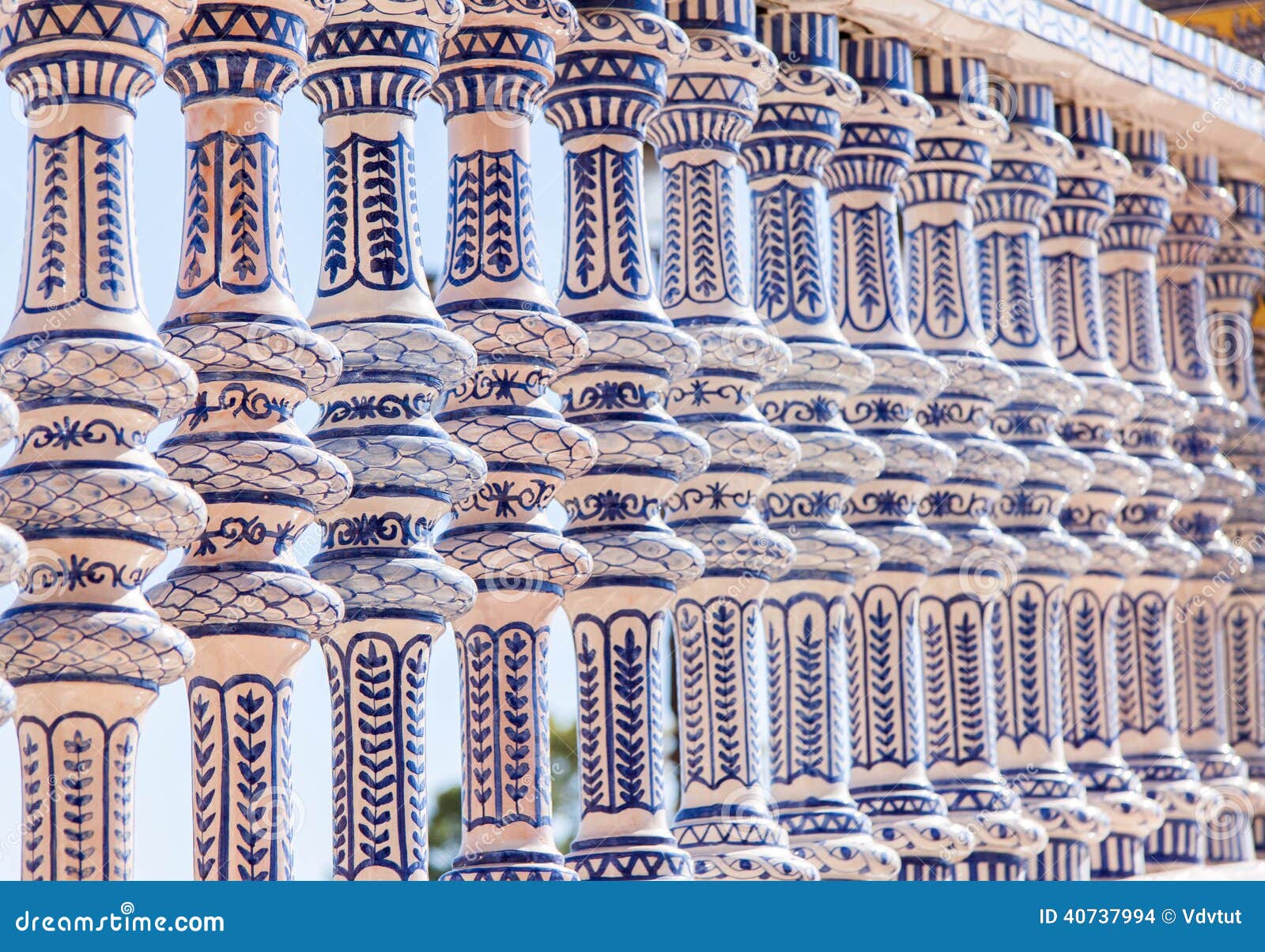 Seville, Pillars stock photo. Image of artistic, decorative - 40737994