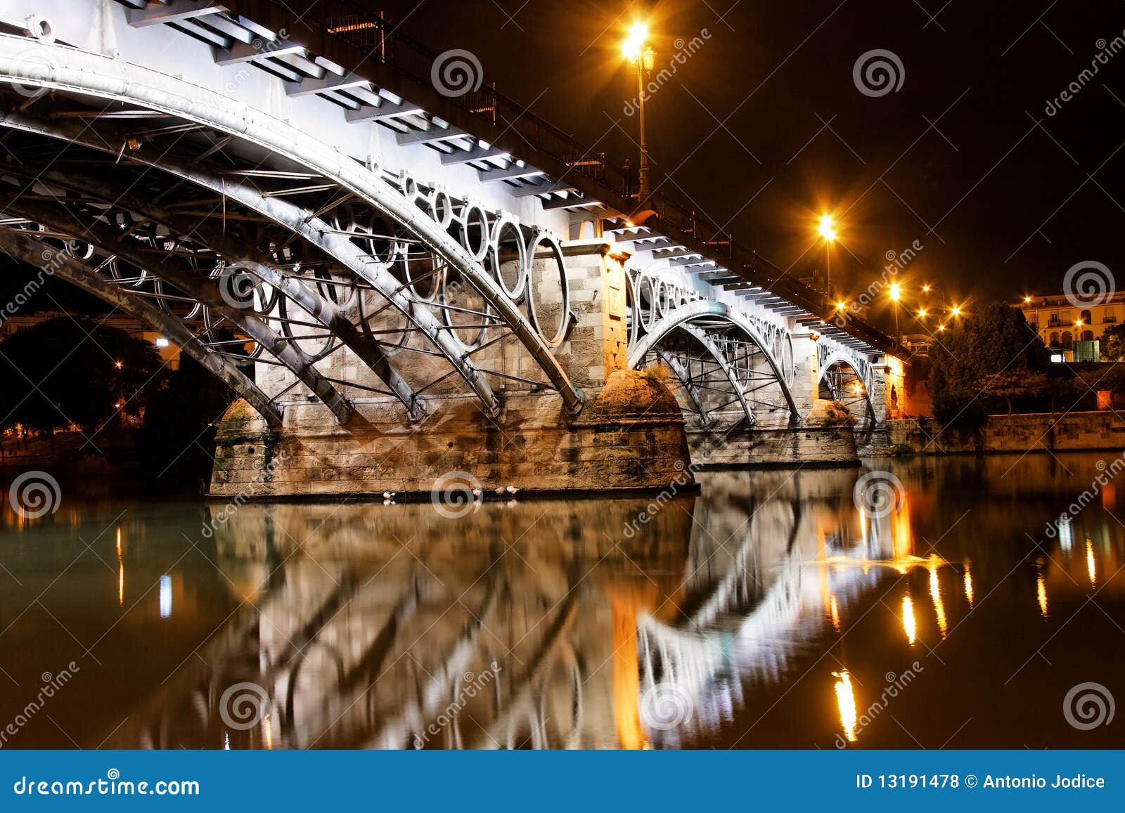 Sevillie, Triana Bridge Close Up Stock Photo - Image of road, landmark ...
