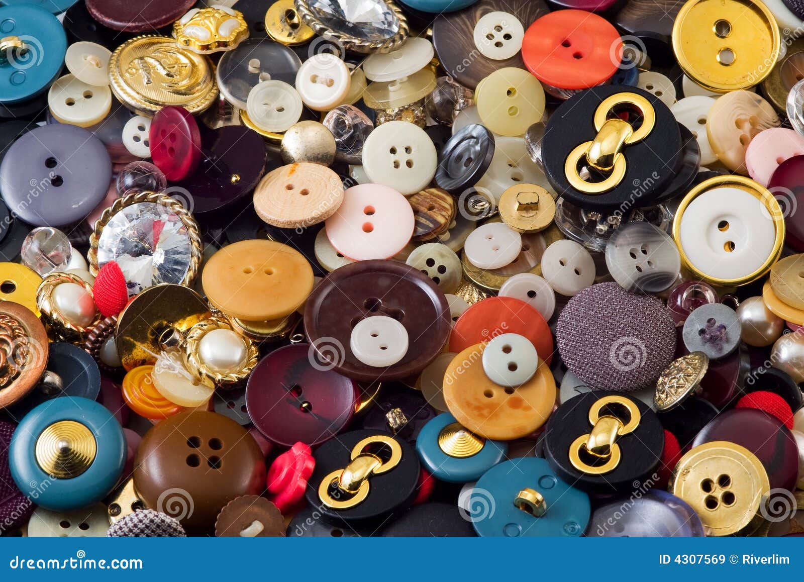 Sew Buttons stock image. Image of haberdasher, tack, mend - 4307569