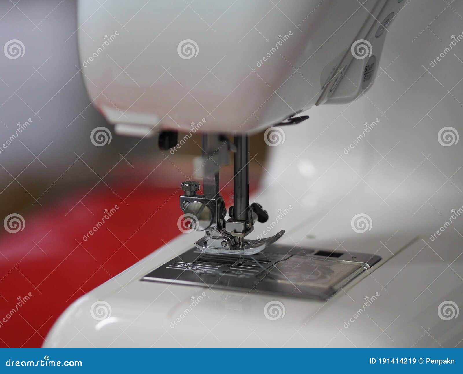 Sew Machine Work at Home Made DIY Stock Image - Image of fabric, hobby ...