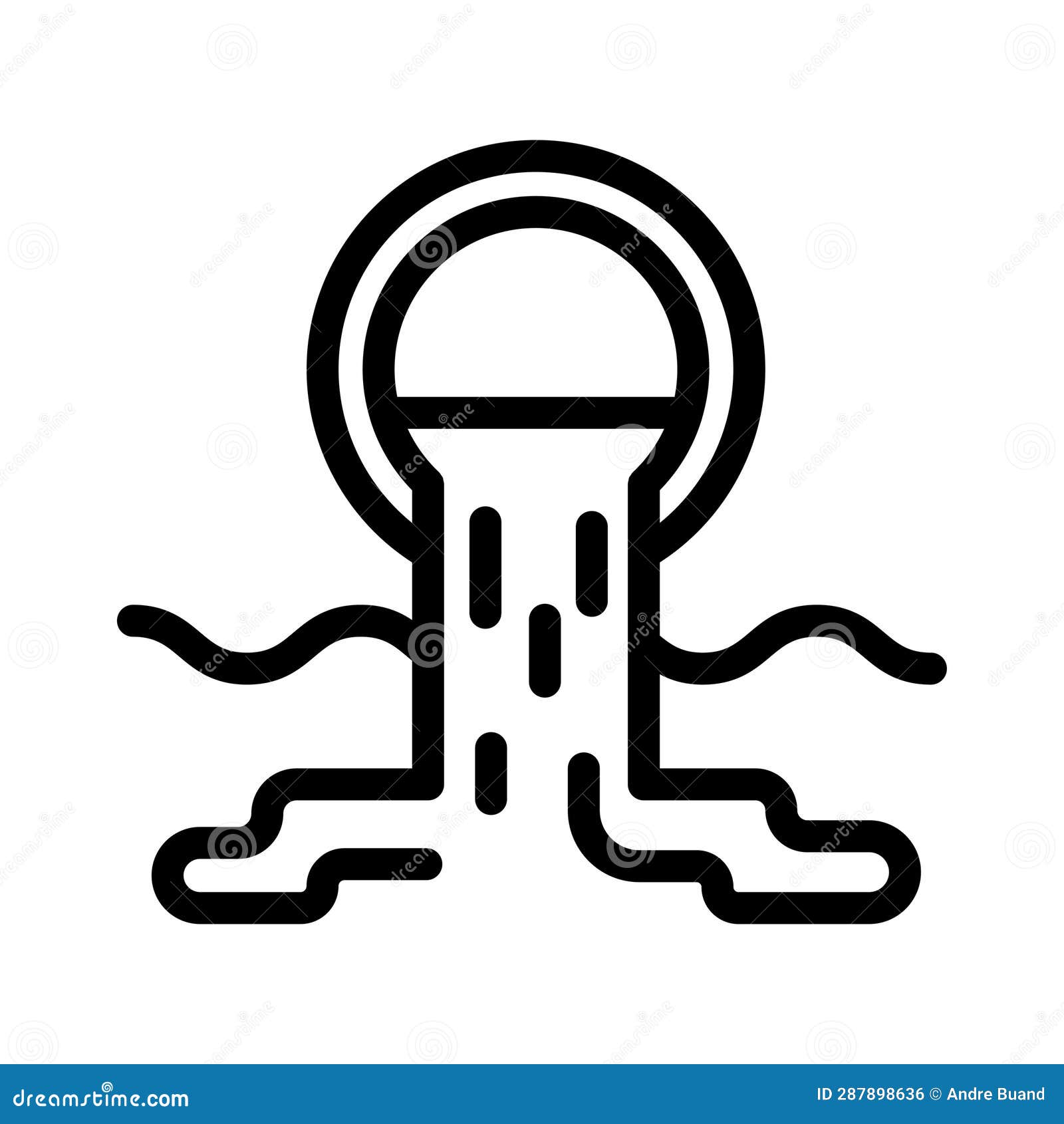 Sewage Line Icon Illustration Vector Graphic Stock Illustration ...