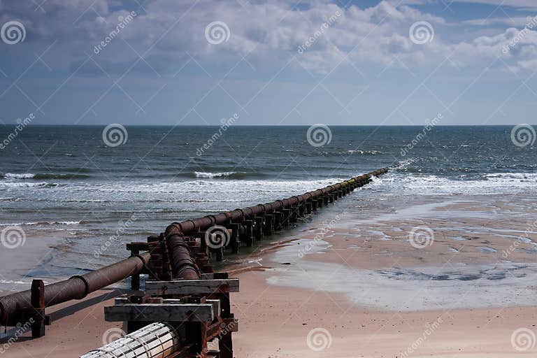 Sewage Outlet Pipe stock image. Image of outfall, ocean - 20298389