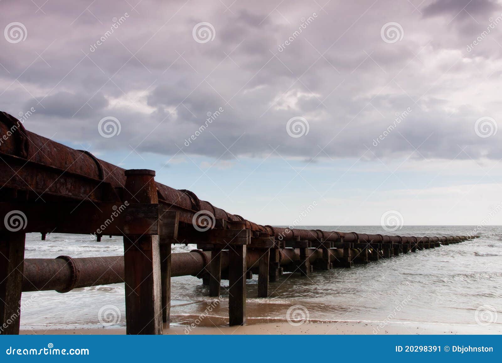 Sewage Outlet Pipe stock image. Image of development - 20298391