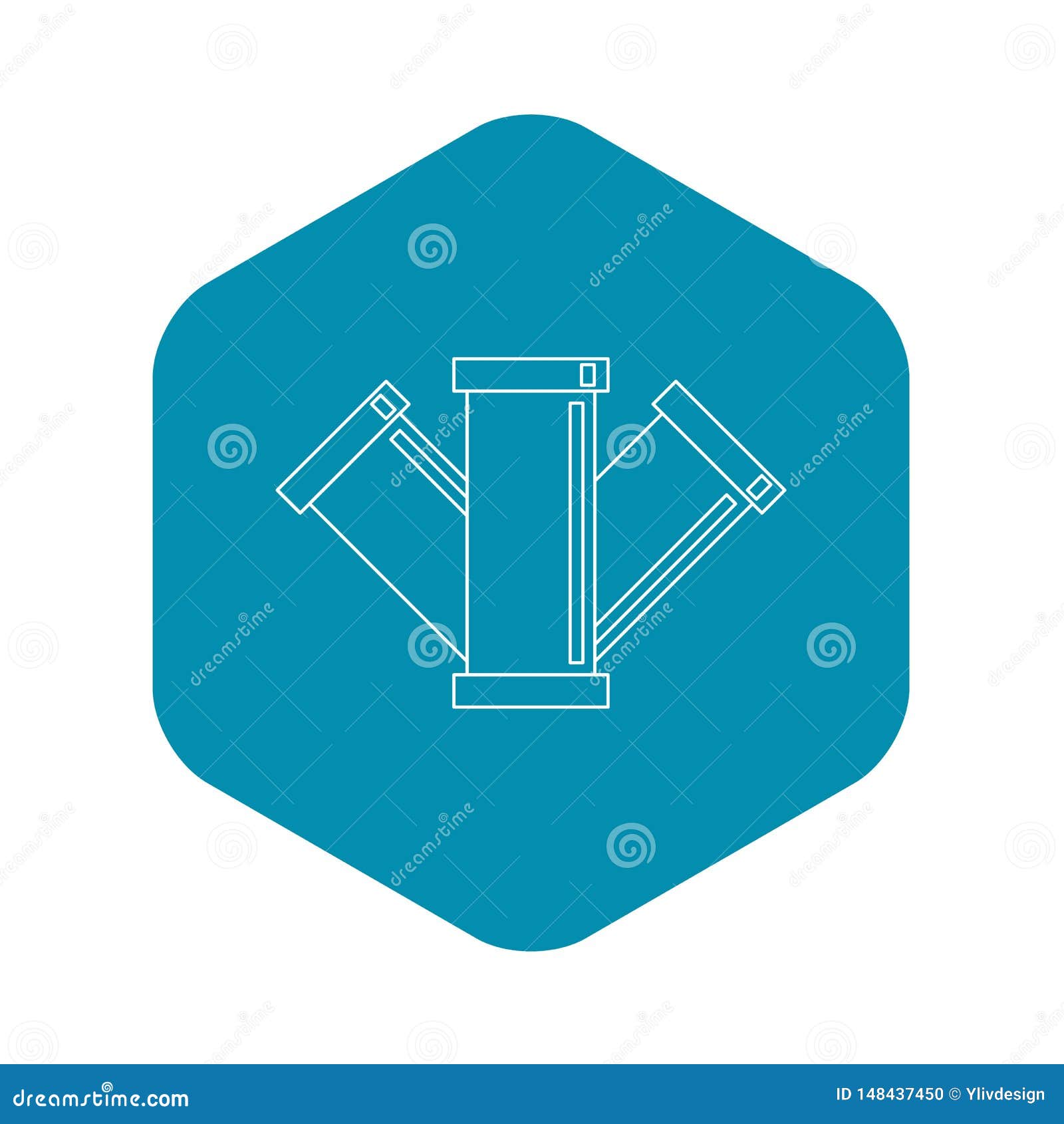 Sewage Pipe Icon, Outline Style Stock Vector - Illustration of line ...