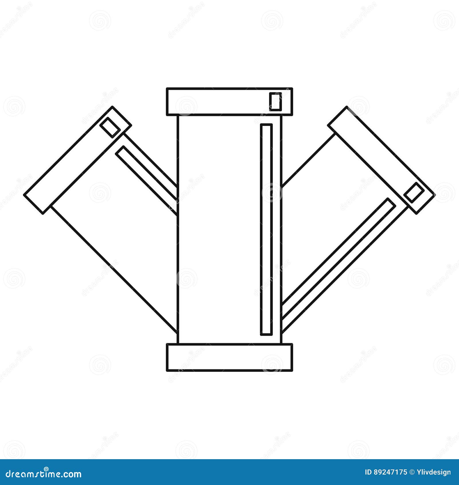 Sewage Pipe Icon, Outline Style Stock Vector - Illustration of pieces ...