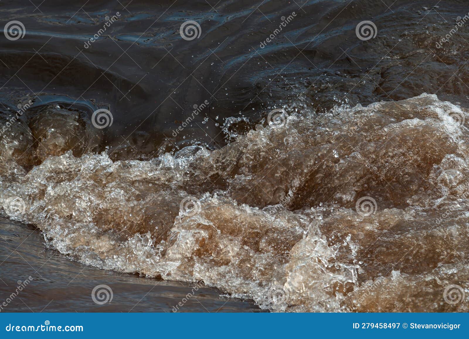 Sewage Pipe Outfall into the River, Water Pollution and Environmental ...