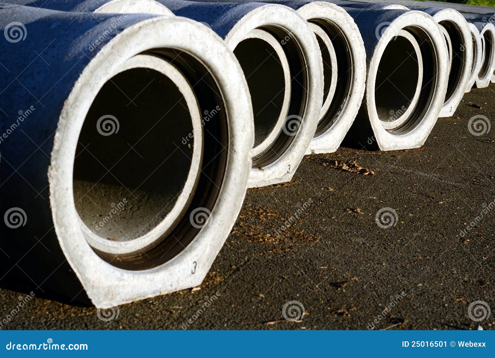 Sewage pipes stock image. Image of materials, reinforced - 25016501