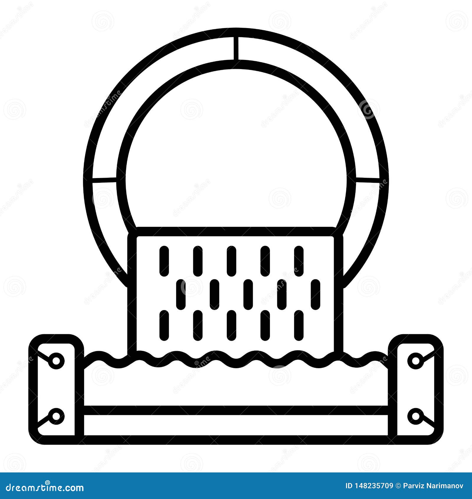 Sewage sign warning icon stock vector. Illustration of pictogram ...